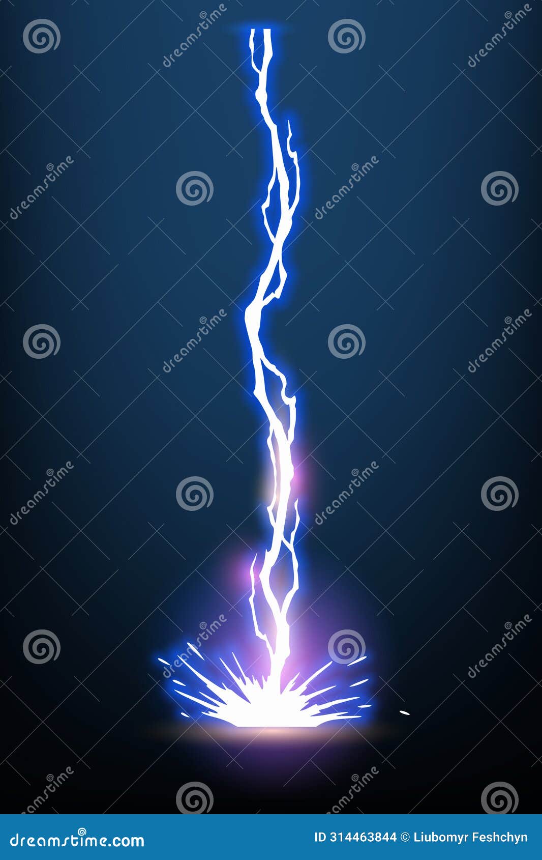 Lightning Animation With Sparks. Electricity Thunderbolt Danger, Light ...