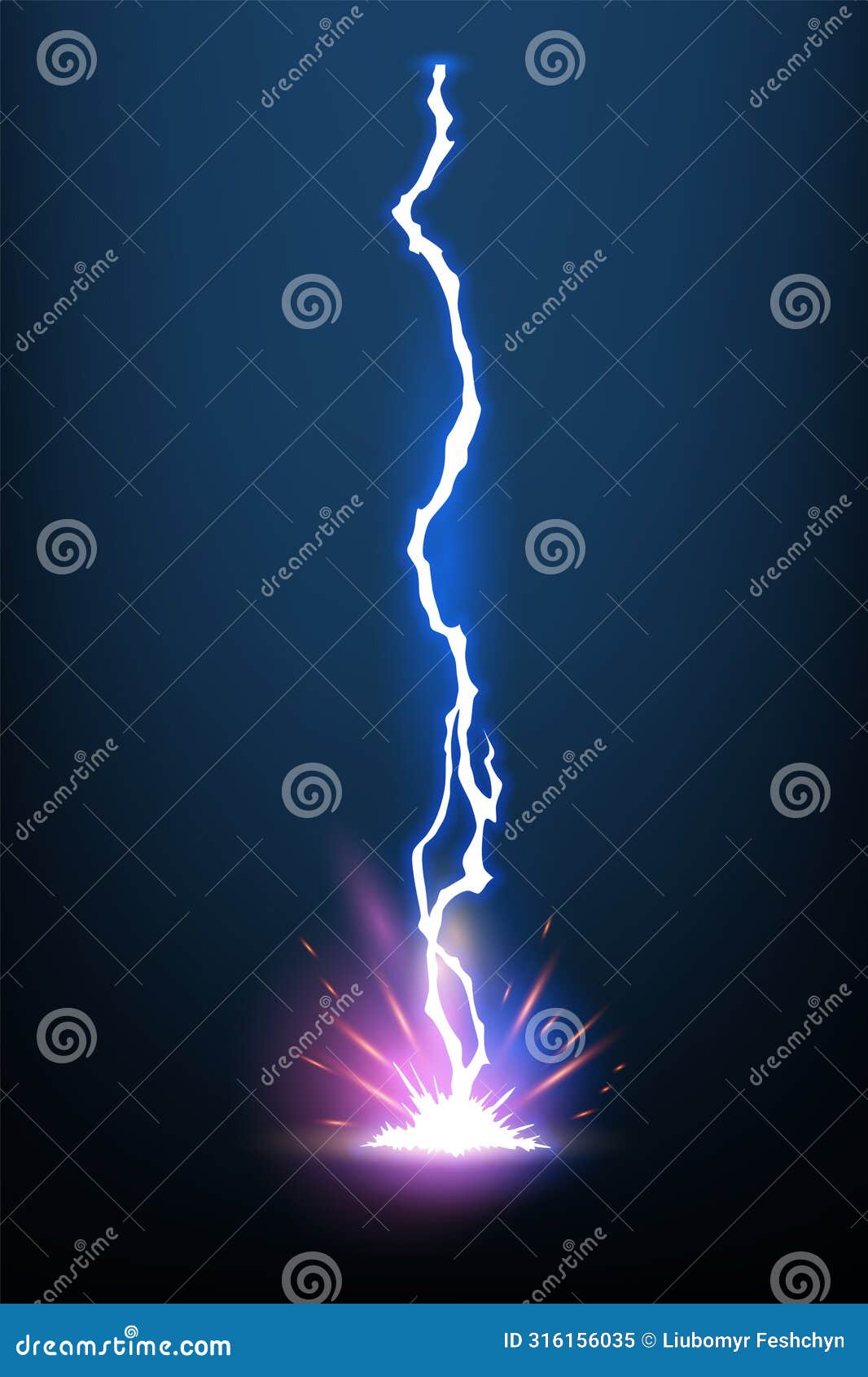 Lightning Animation With Sparks. Electricity Thunderbolt Danger, Light ...