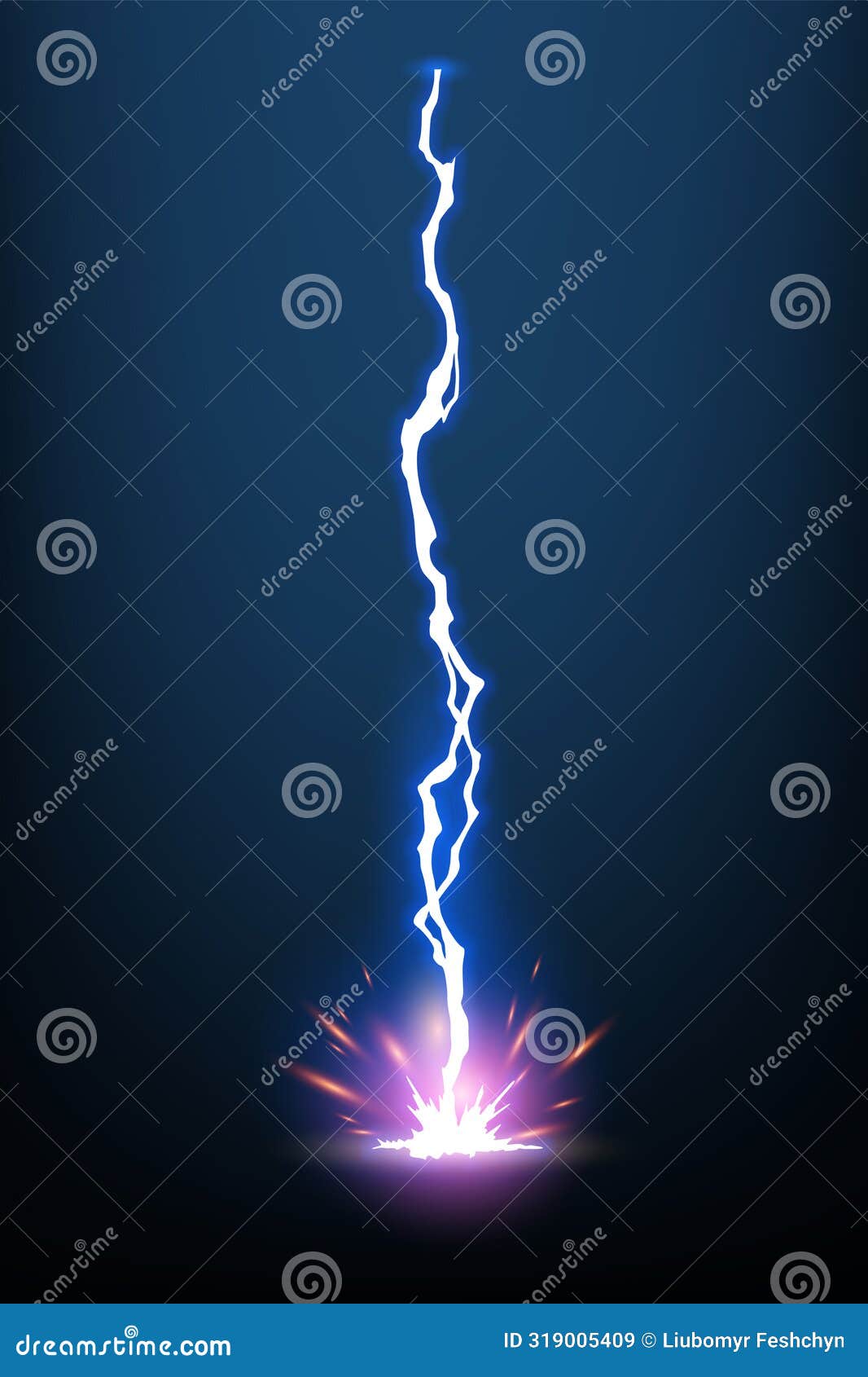 Lightning Animation with Sparks. Electricity Thunderbolt Danger, Light ...