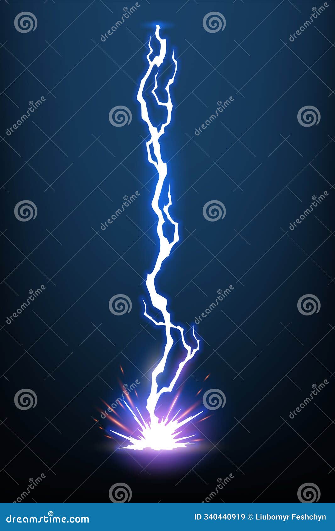 Lightning Animation with Sparks. Electricity Thunderbolt Danger, Light ...