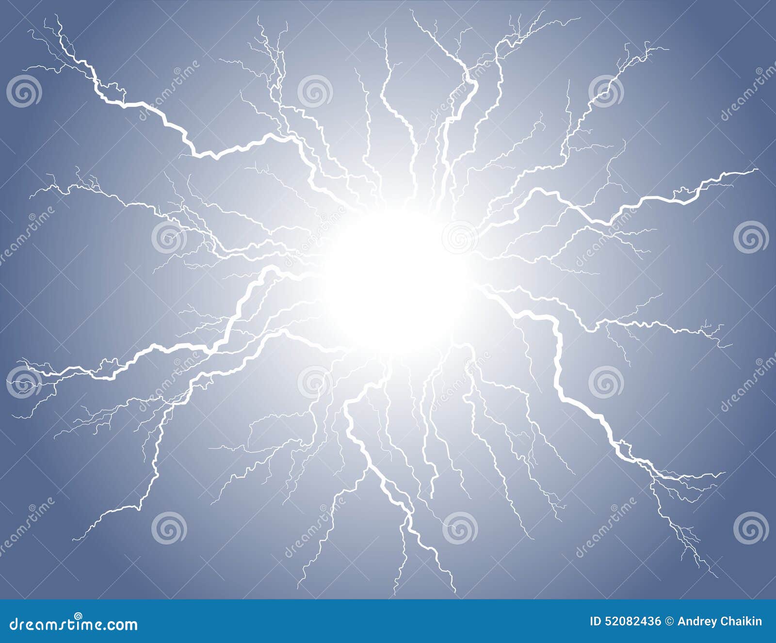 Lightning. stock illustration. Illustration of background - 52082436