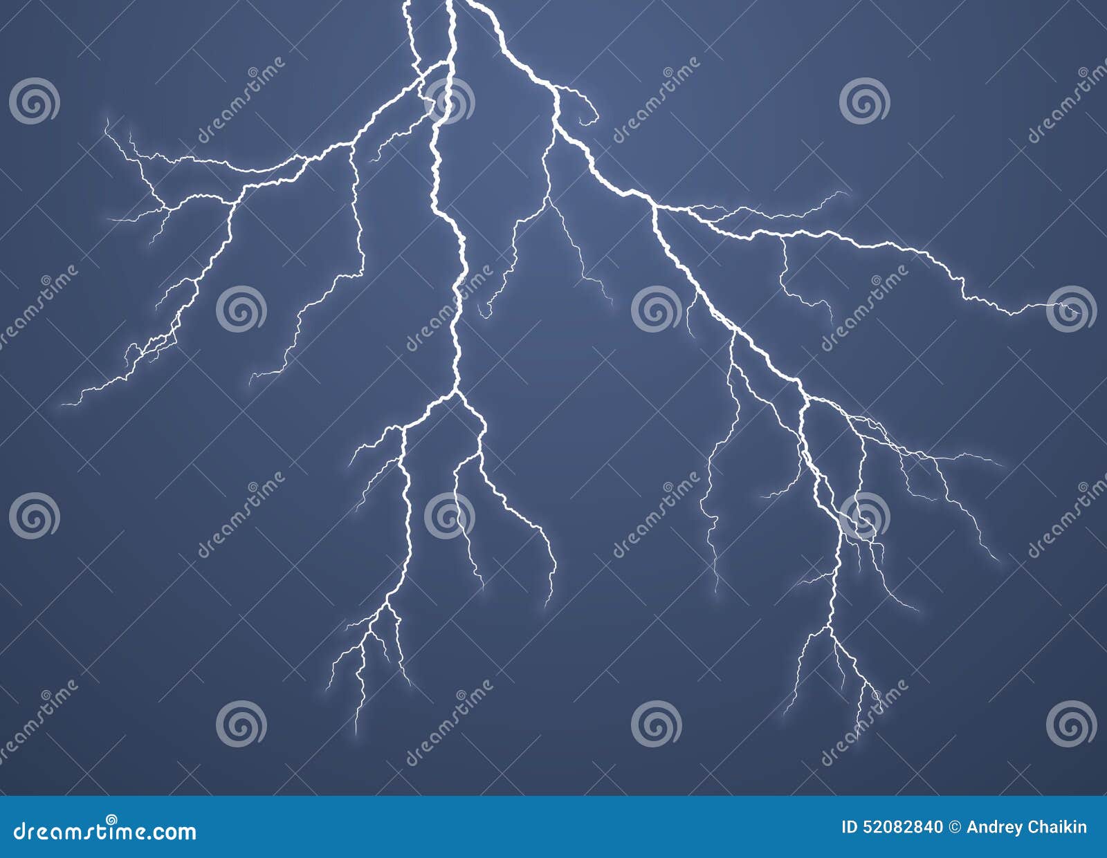 Lightning. stock illustration. Illustration of nature - 52082840