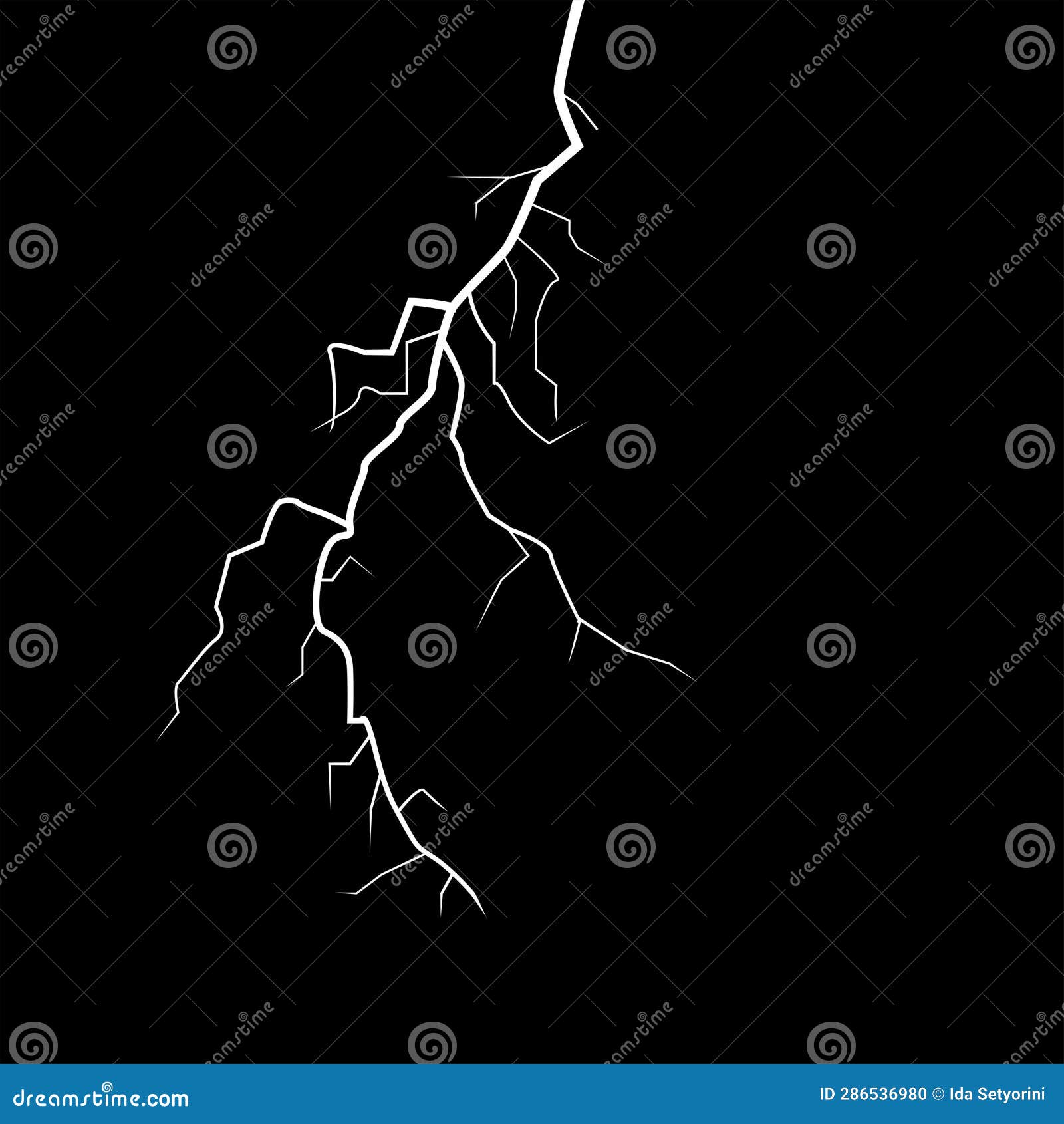 Lightning Background Vector Stock Illustration - Illustration of force ...