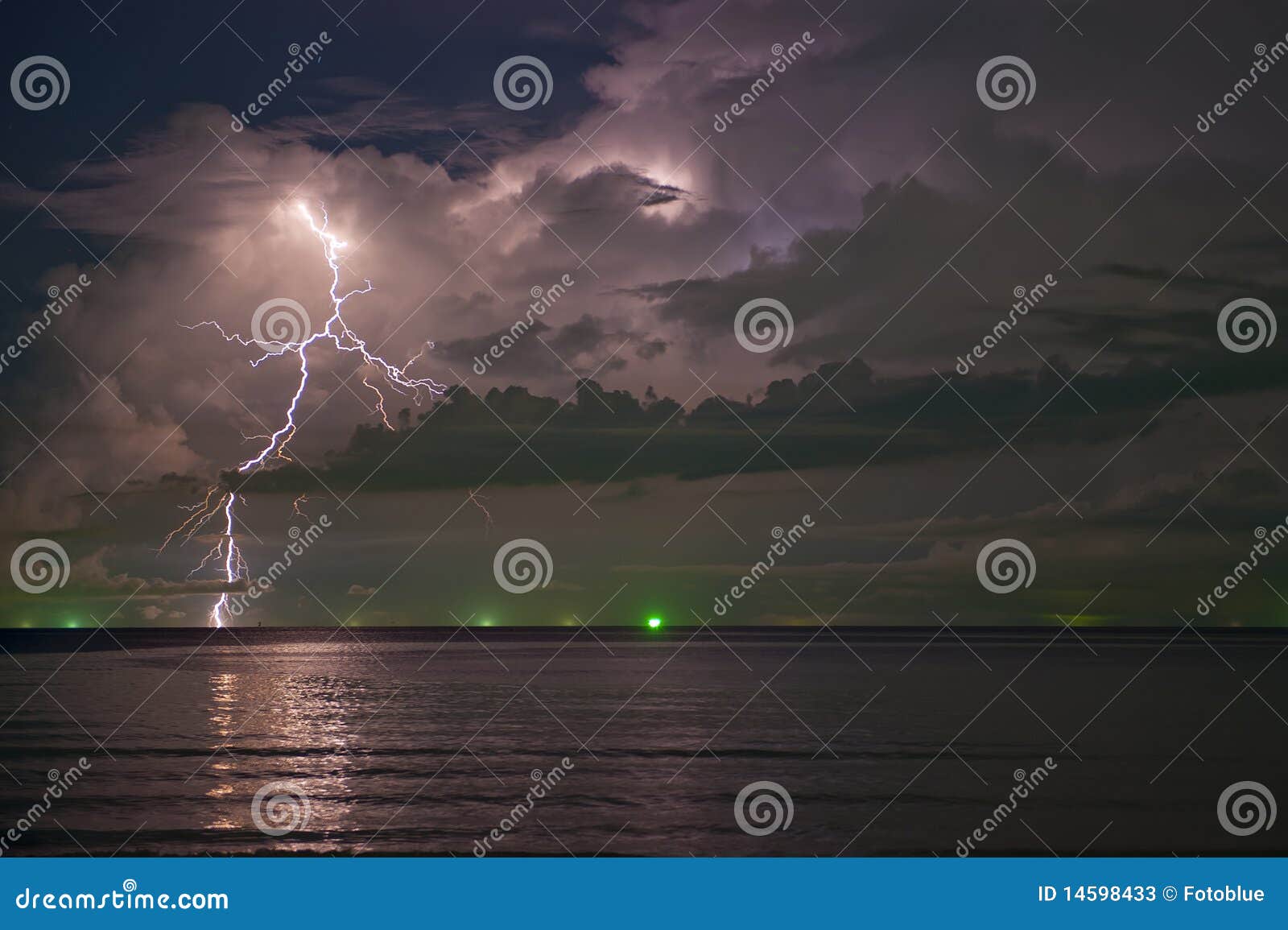 Lightning in Beautiful Cloud Stock Image - Image of clouds, landscape ...