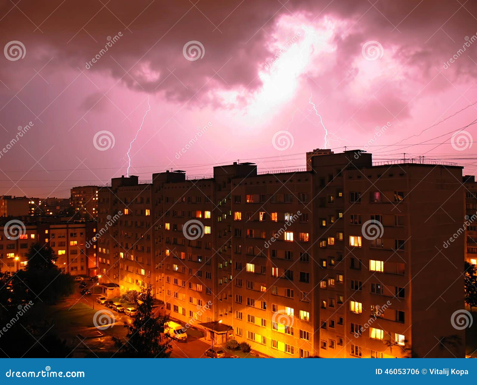 Lightning Flash Discharge Of Electricity On Transparent Background ...