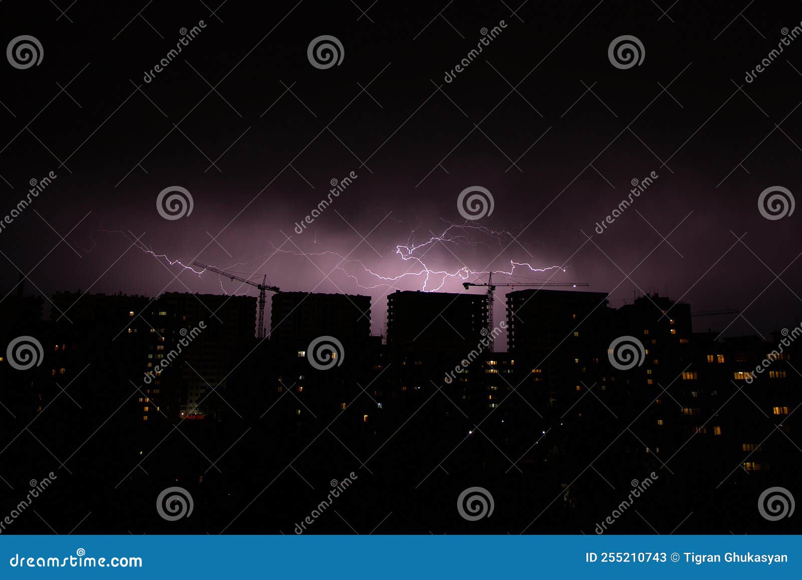 Lightning stock image. Image of screenshot, midnight - 255210743