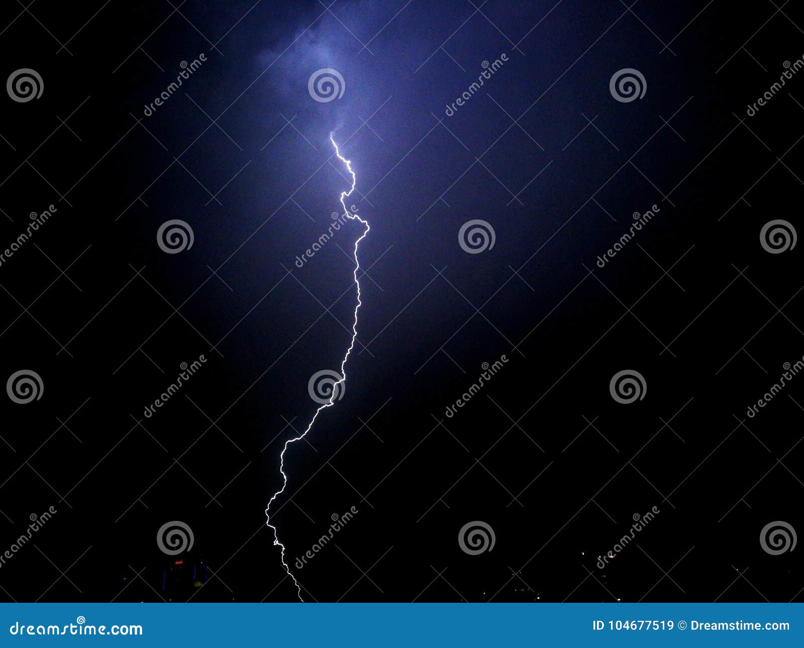 Lightning stock image. Image of lightning, straight - 104677519