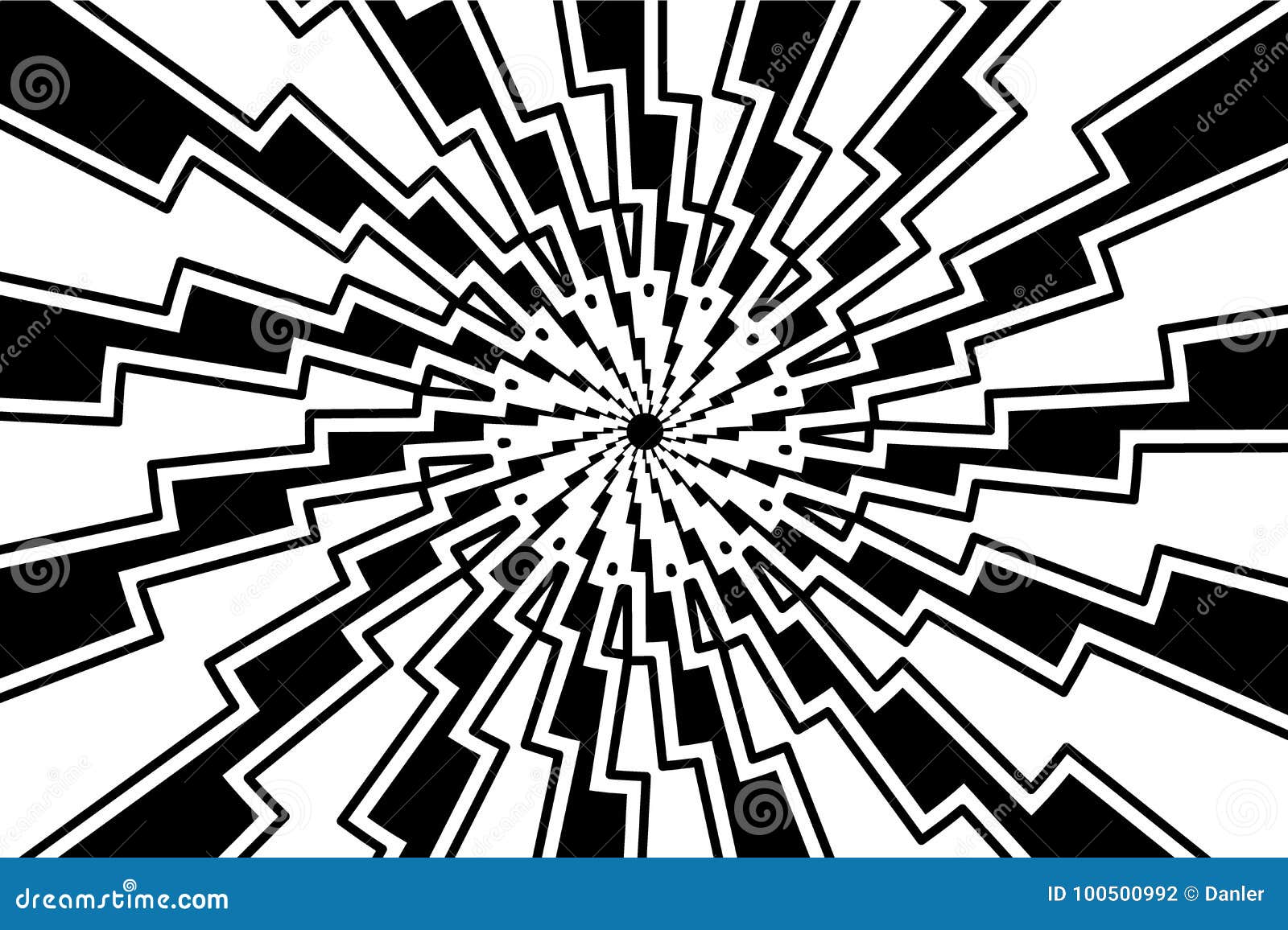 Lightning Bolt - Abstract Geometric Vector Pattern Stock Vector ...