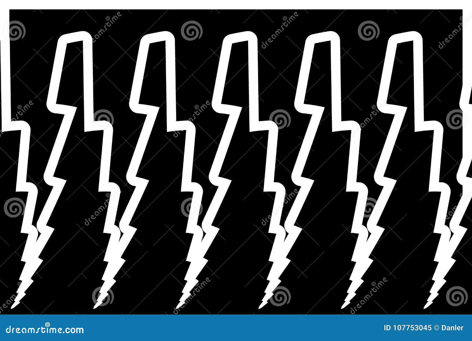 Lightning Bolt - Abstract Geometric Vector Pattern Stock Vector ...