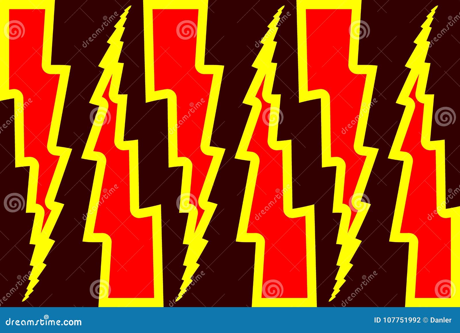 Lightning Bolt - Abstract Geometric Vector Pattern Stock Vector ...