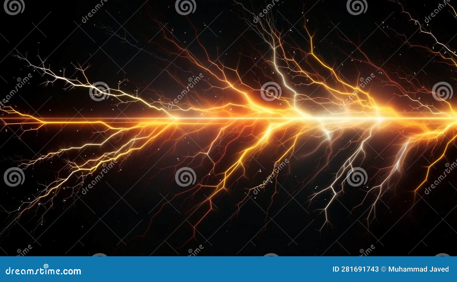 Lightning Bolt Blast Line Copy Space Background Pattern Stock ...