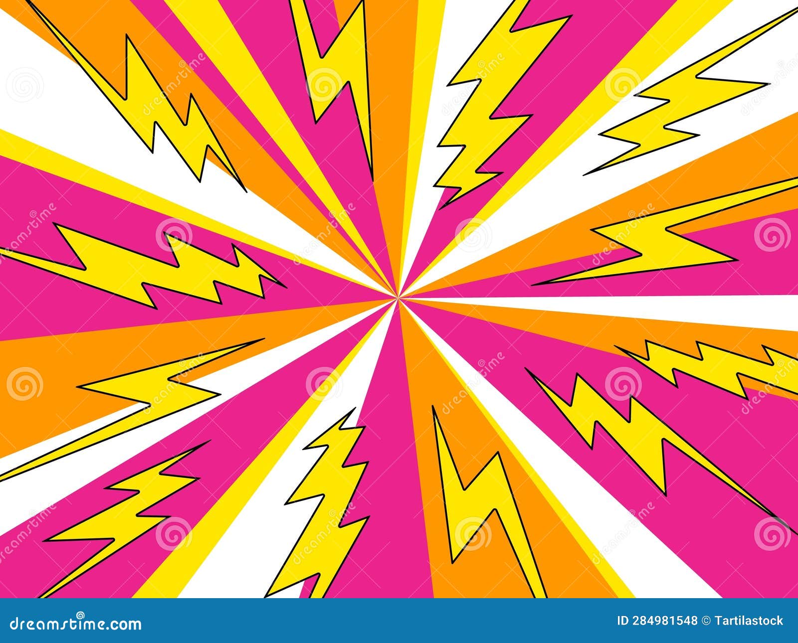 Comic Electric Backgrounds Set Cartoon Vector | CartoonDealer.com ...