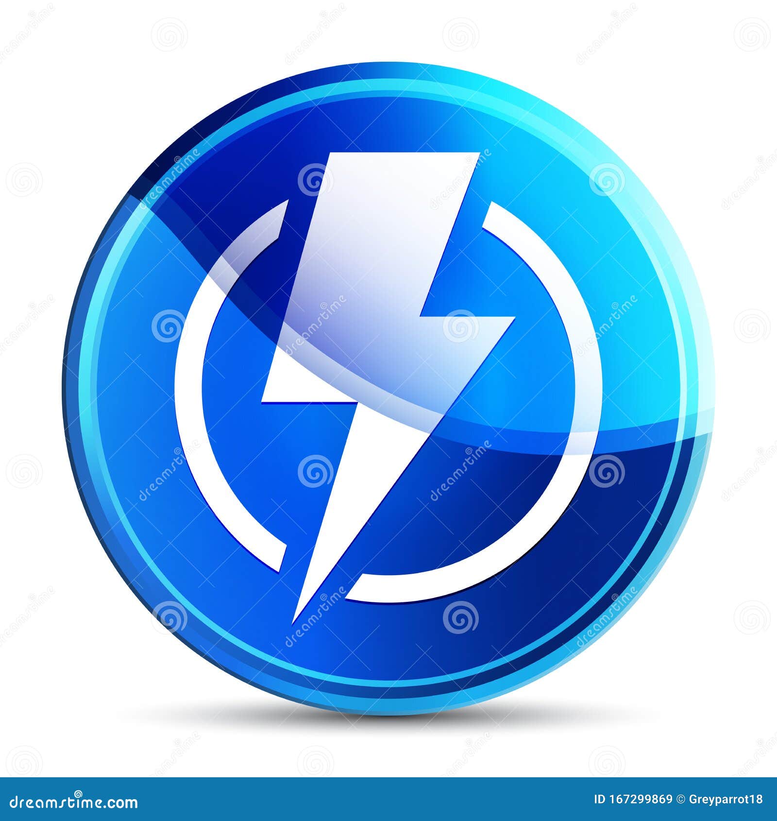 Blue Lightning Bolt Logo