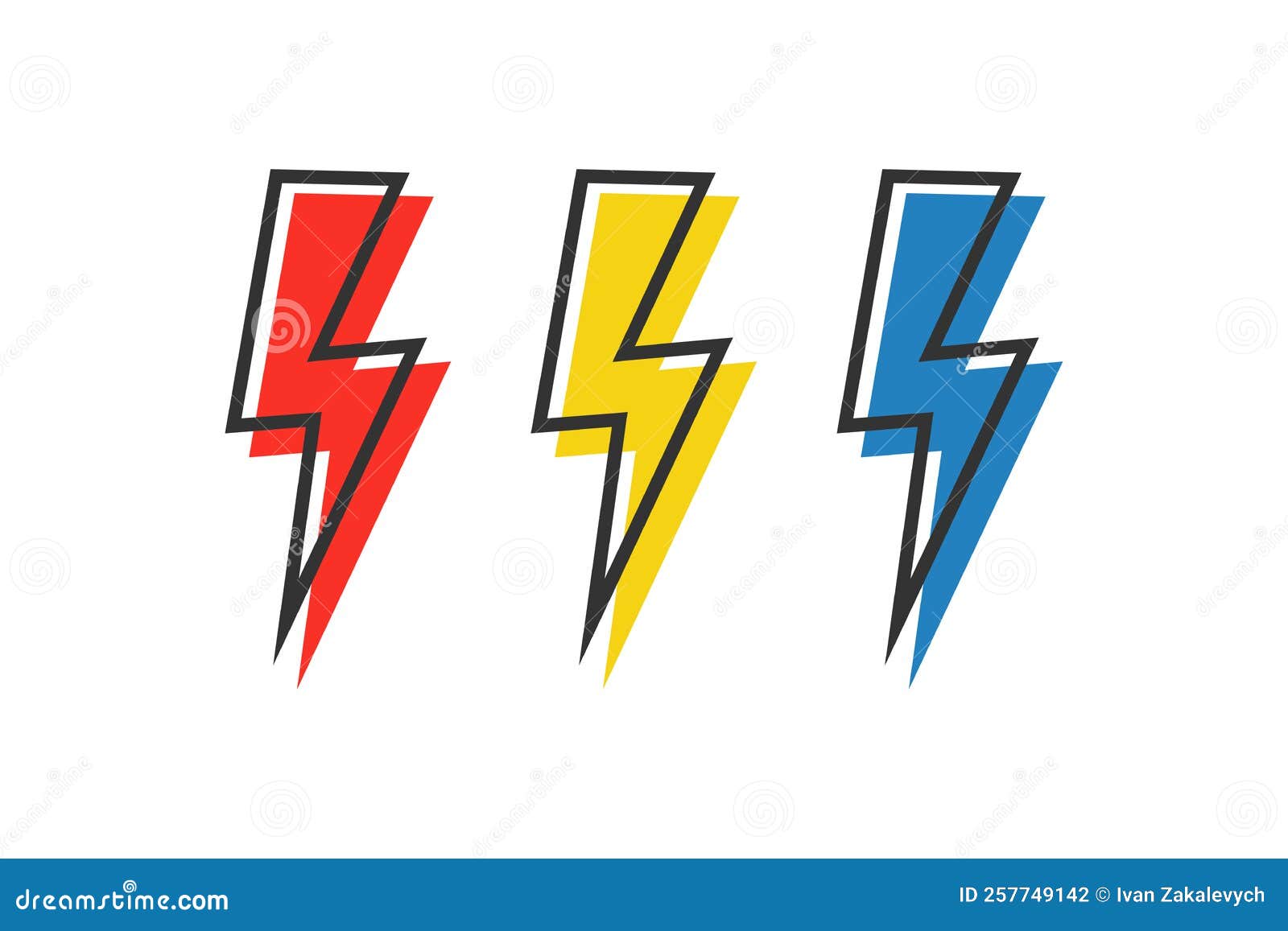 Lightning Bolt Icon. Thunder Symbol. Sign Power Vector Stock Vector ...