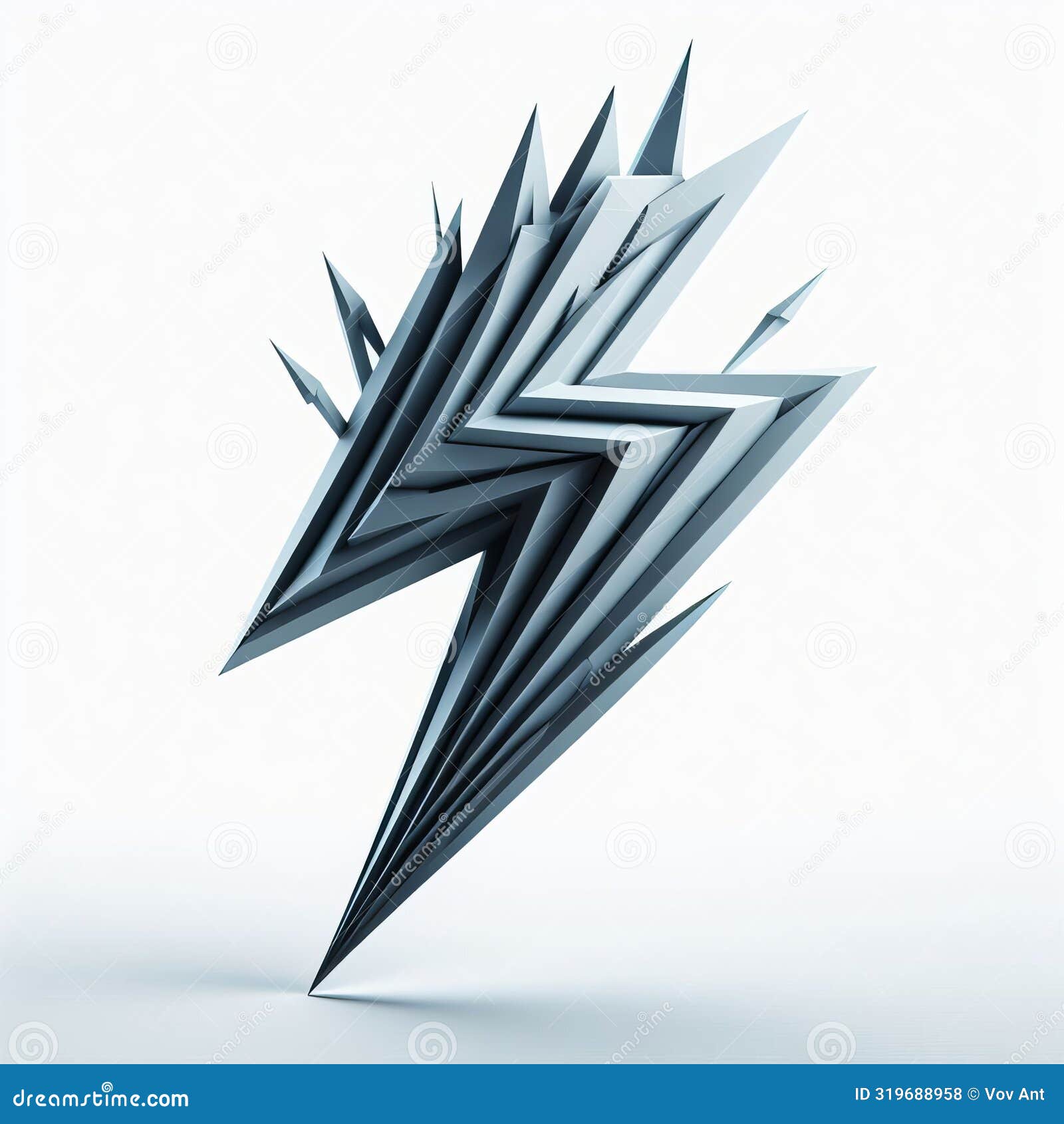 Lightning Bolt a Jagged Shape Resembling a Bolt of Lightning, I Stock ...