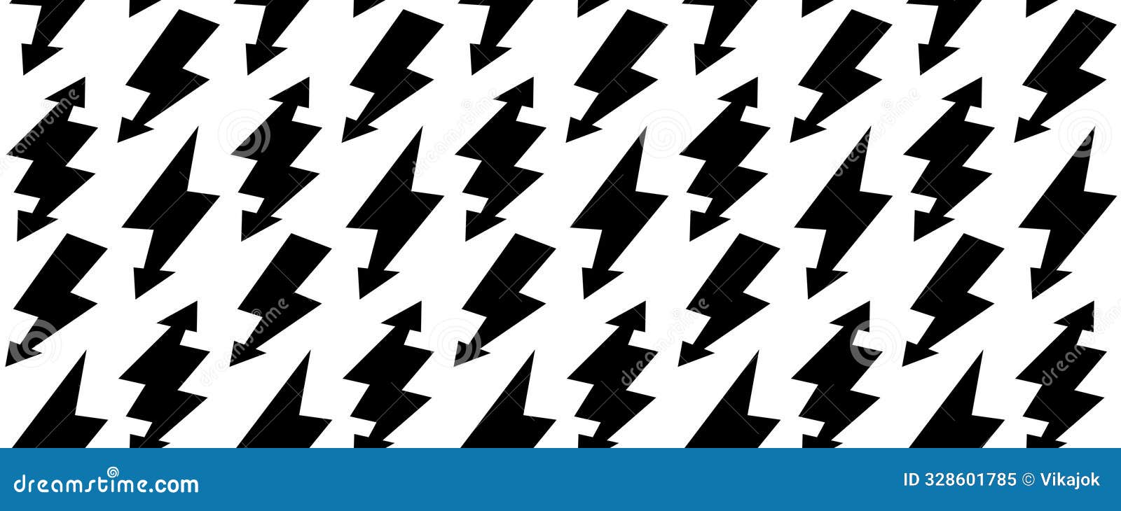 Lightning Bolt Seamless Pattern. Thunder Bolt Repeating Background ...