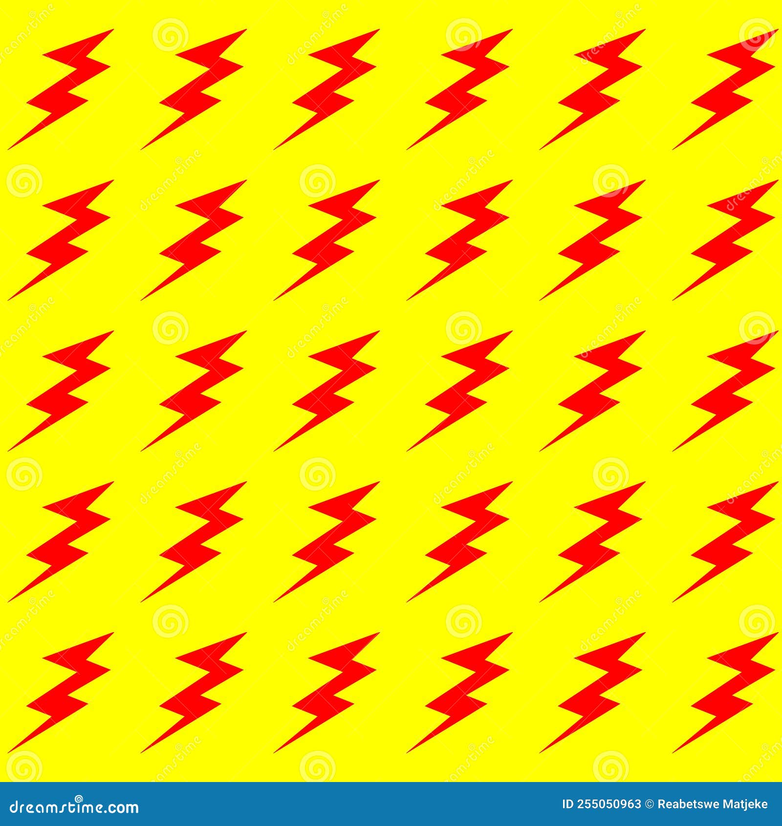 Lightning Bolt Seamless Repeating Pattern Stock Vector - Illustration ...