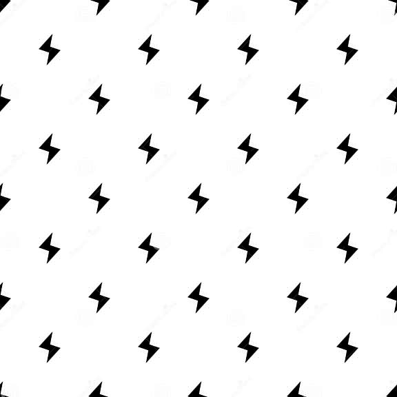 Lightning Bolts, Thunderbolts Seamless Pattern Vector. Stock Vector ... Lightning Bolts, Thunderbolts Seamless Pattern Vector. Stock Vector ...