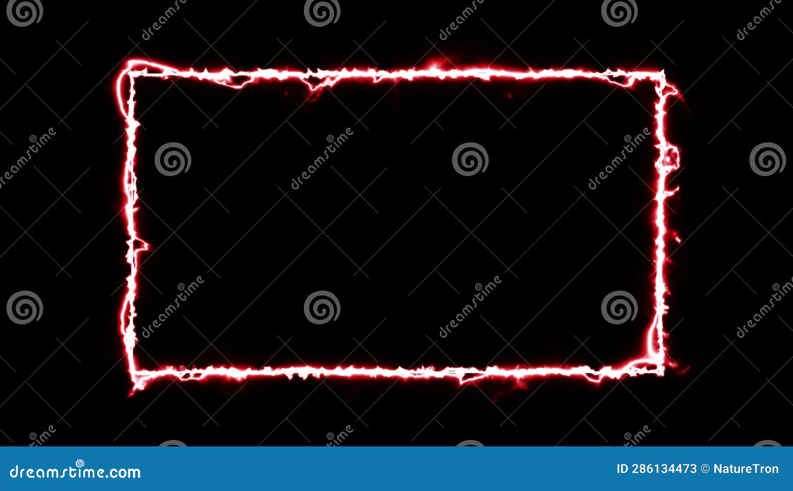 Lightning Border Frame on Black Background Animation Stock Video ...