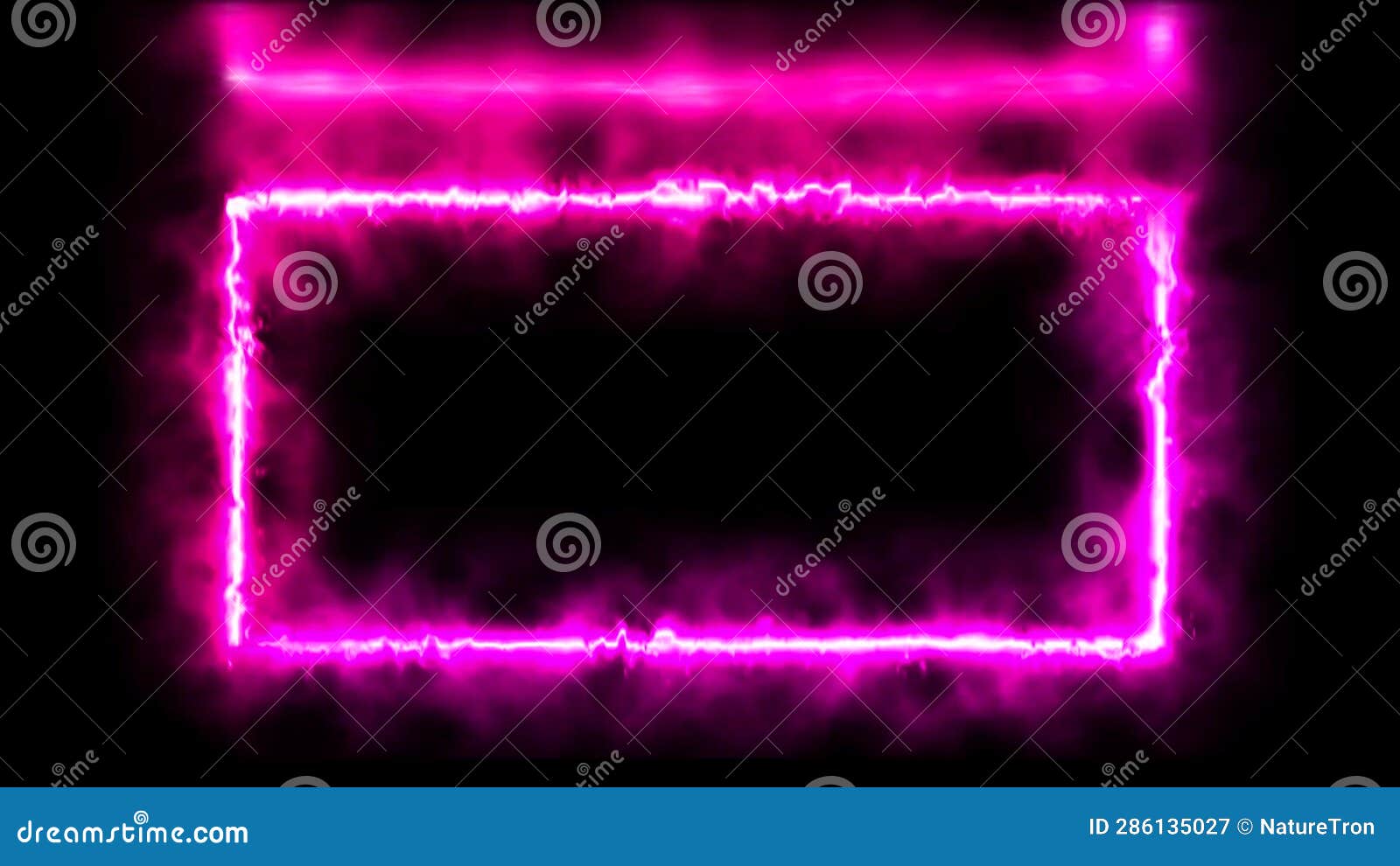 Lightning Border Frame on Black Background Animation Stock Video ...
