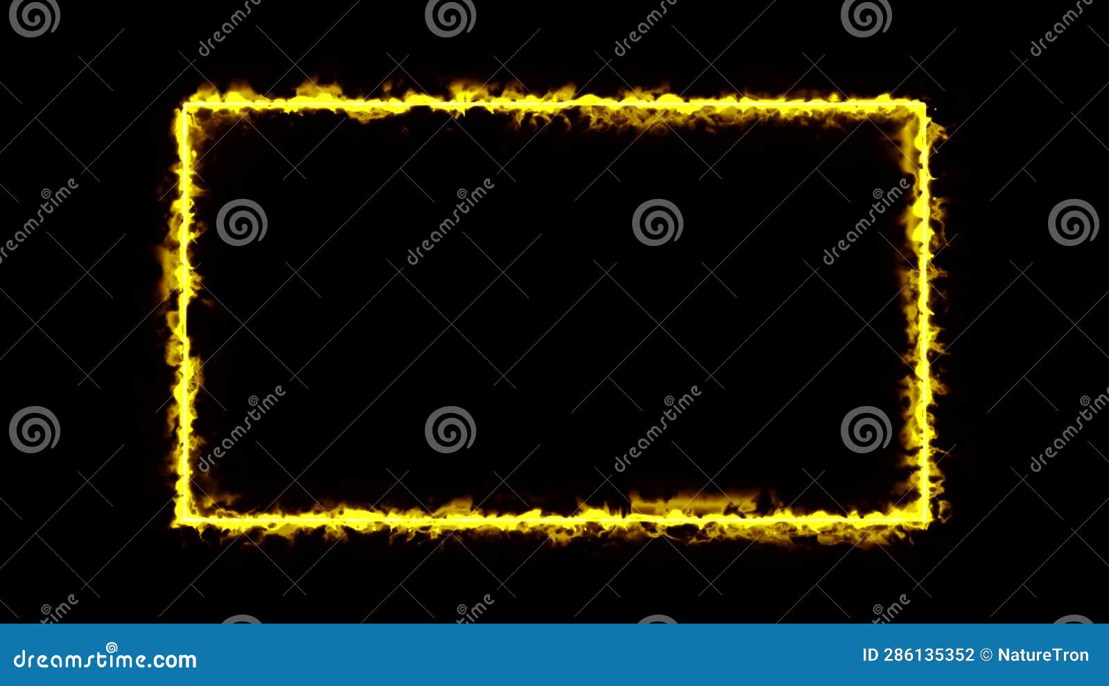 Lightning Border Frame on Black Background Animation Stock Footage ...