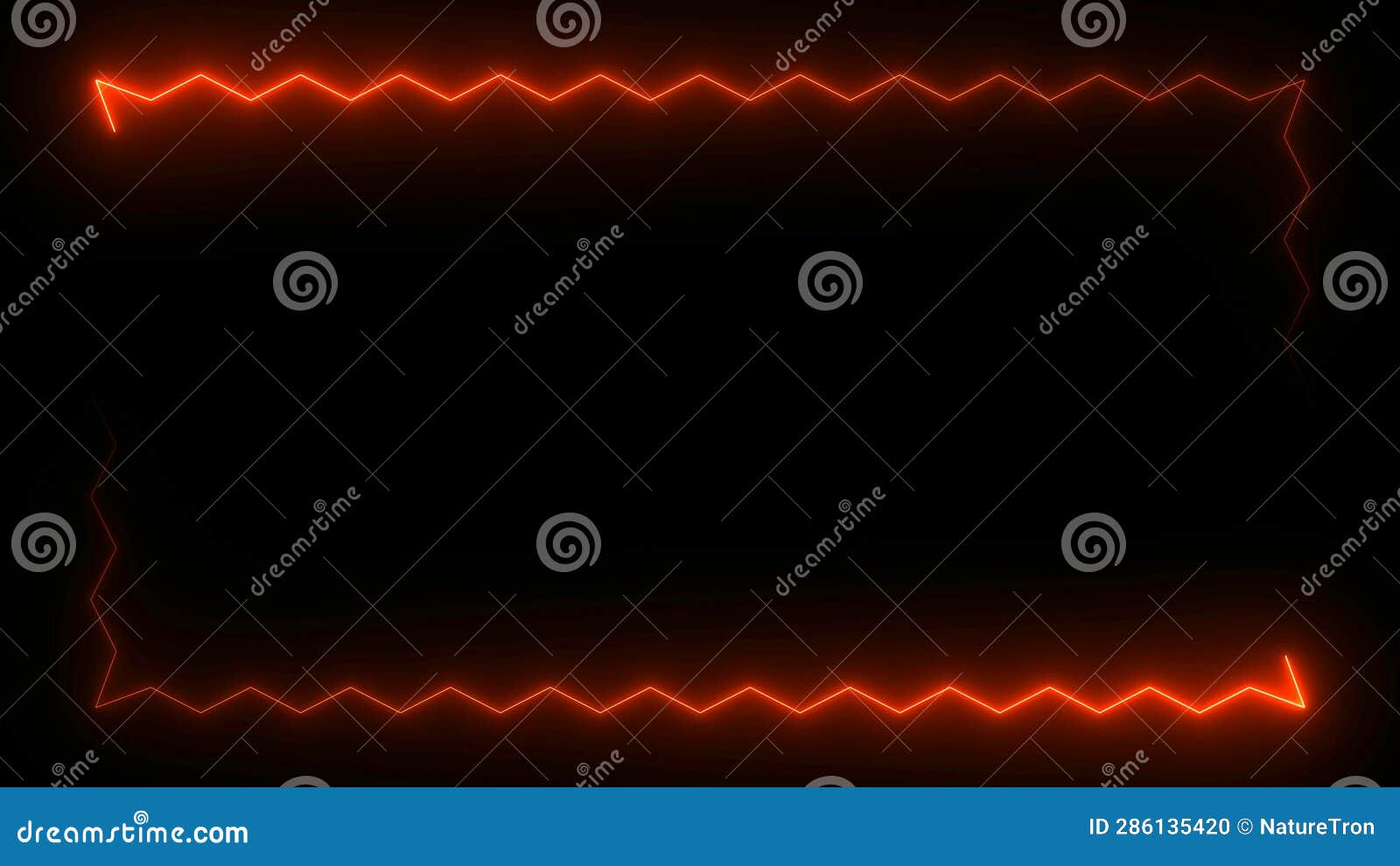 Lightning Border Frame on Black Background Animation Stock Footage ...