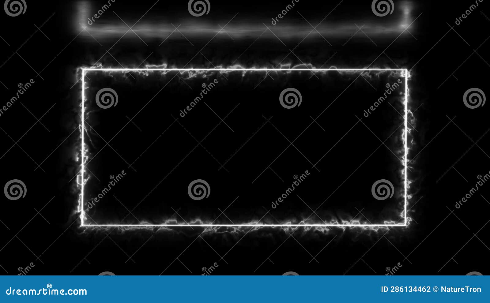Lightning Border Frame on Black Background Animation Stock Footage ...