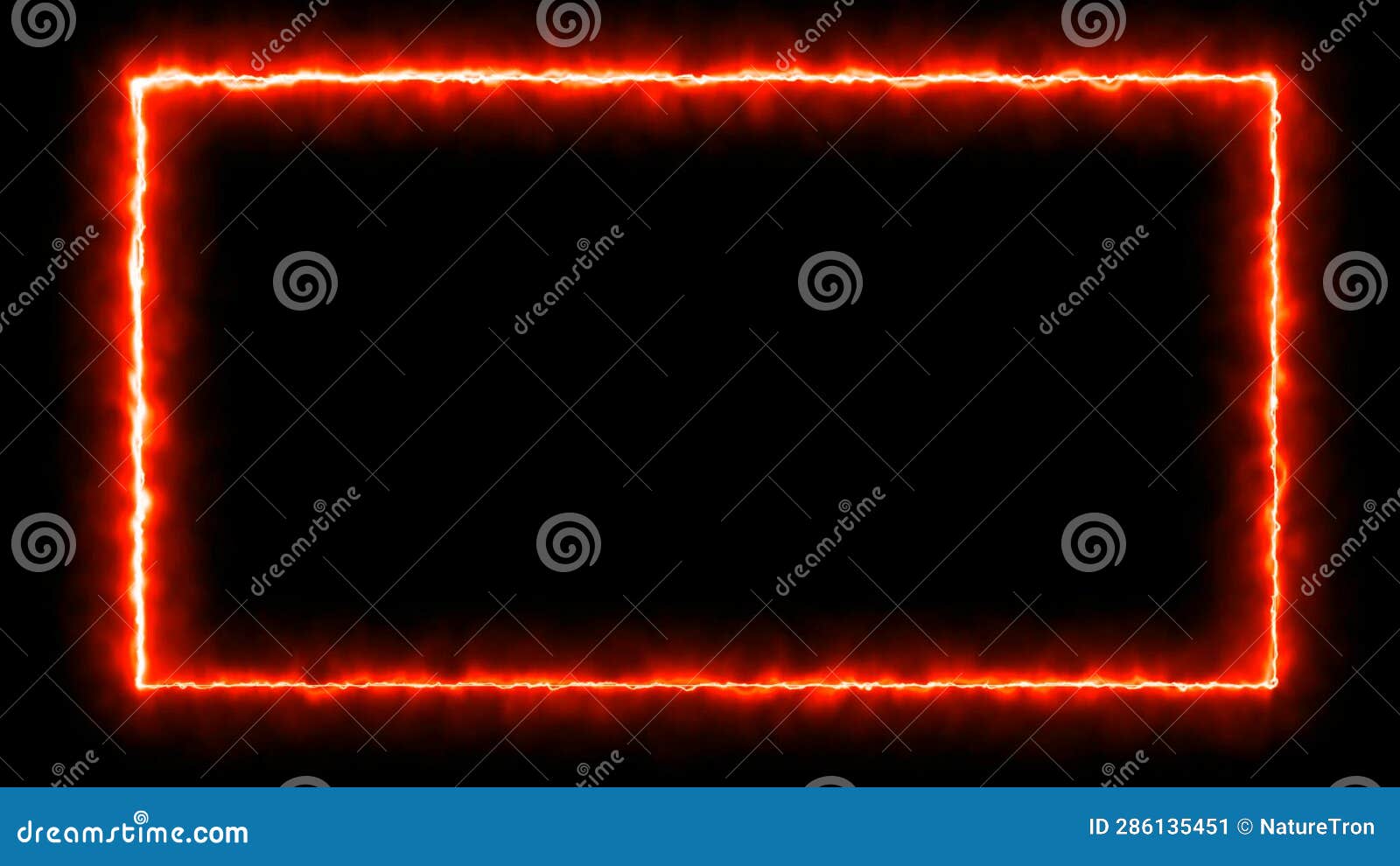 Lightning Border Frame on Black Background Animation Stock Video ...