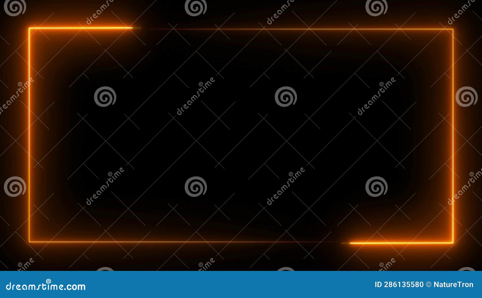 Lightning Border Frame on Black Background Animation Stock Footage ...