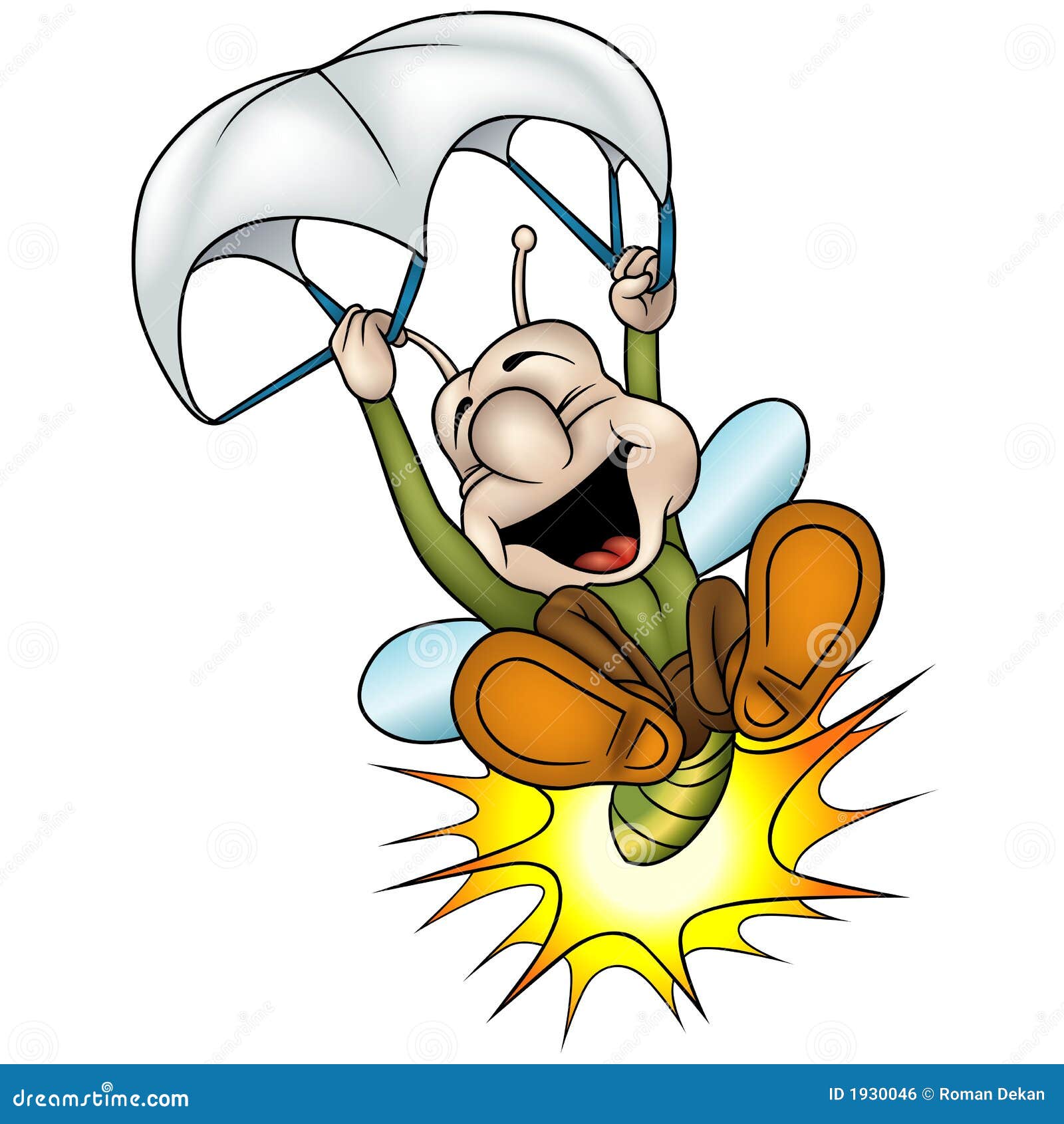 Lightning-bug stock vector. Illustration of amusing, childy - 1930046