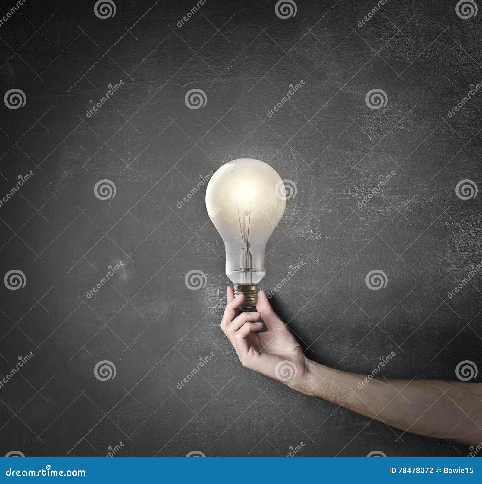 Lightning bulb stock photo. Image of concept, person - 78478072