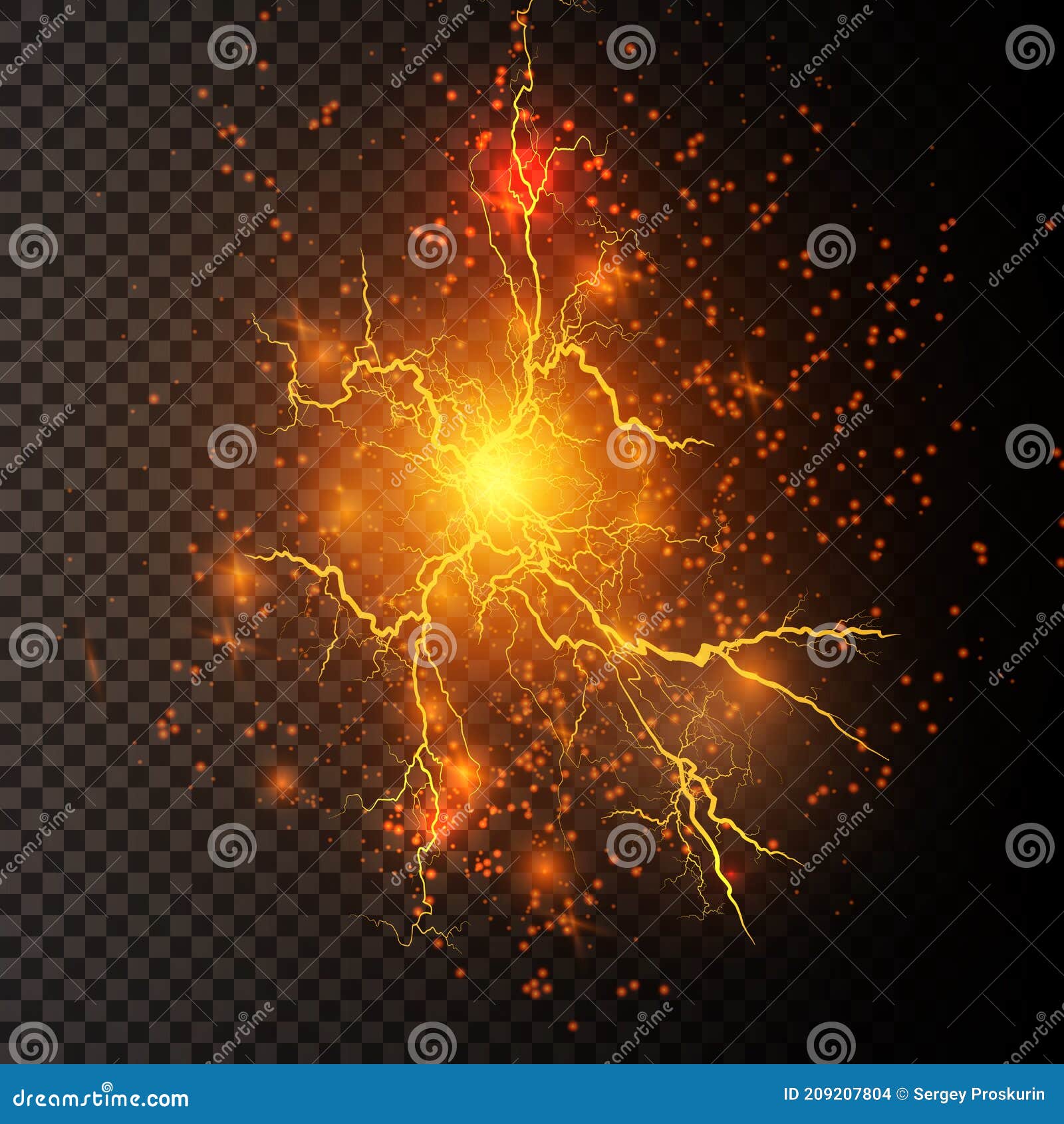 Lightning Lightning. Lightning Collision, Powerful Electrical Explosion ...