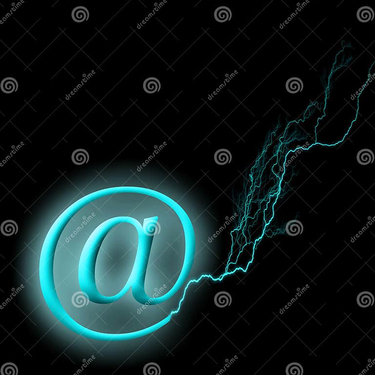 Lightning communications stock illustration. Illustration of fast - 186990
