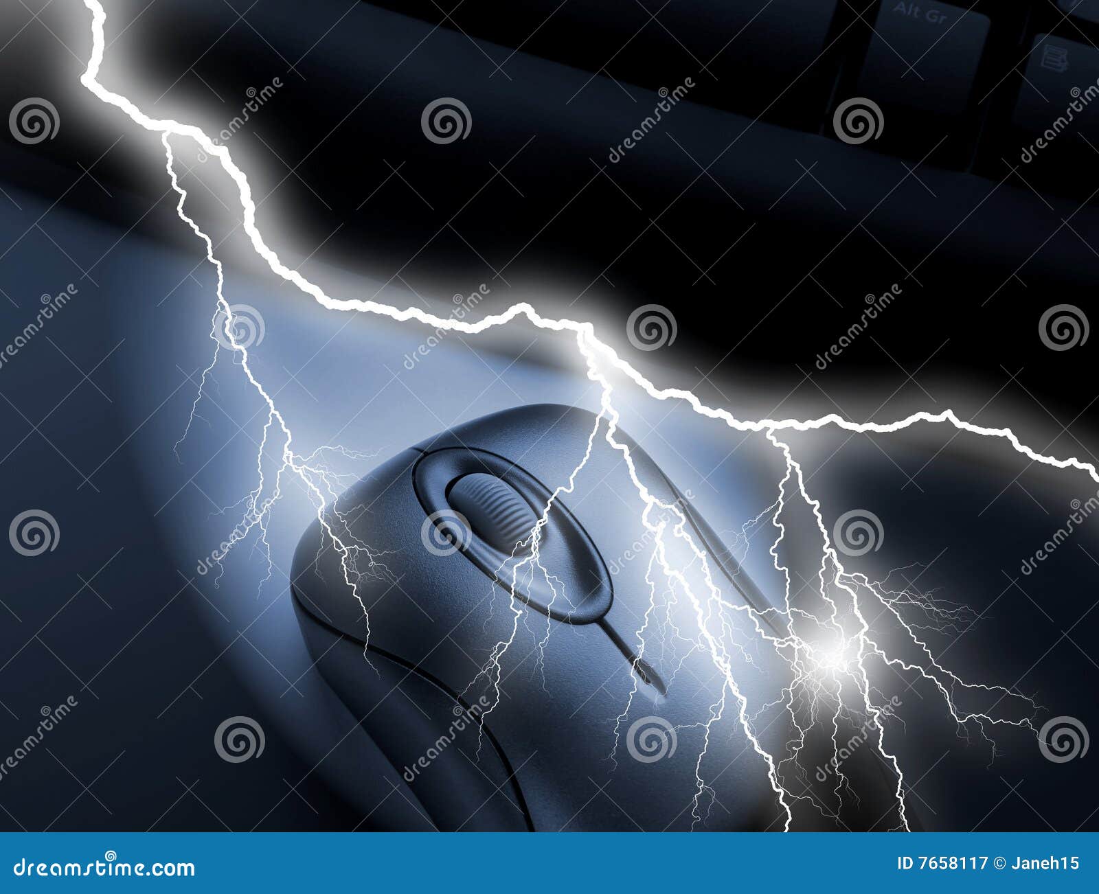 Lightning communications stock illustration. Illustration of computing ...