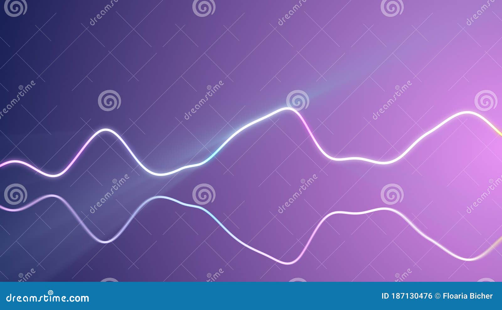 Lightning Concept. Elegant Lightning Strokes with Glowing Electricity ...