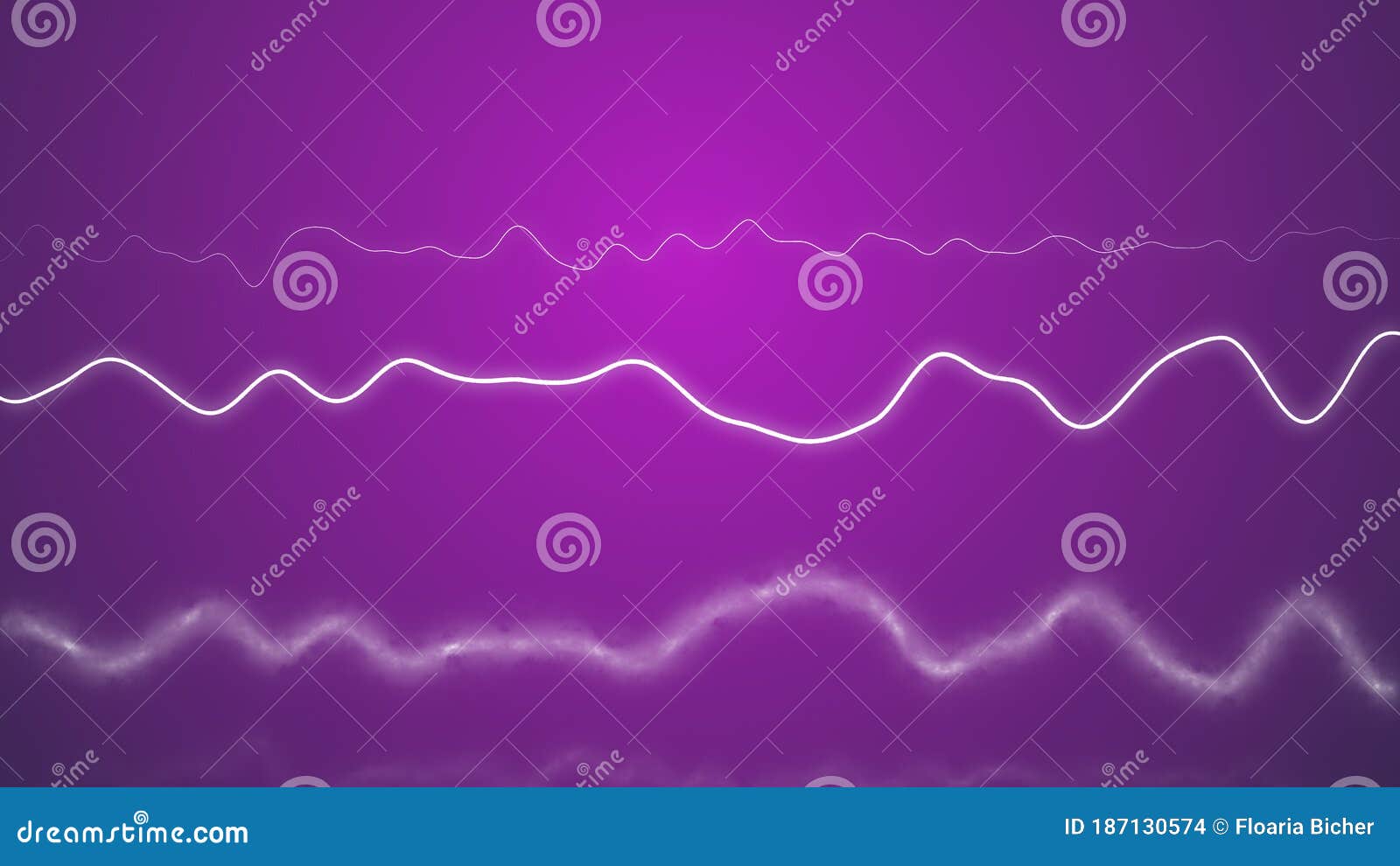 Lightning Concept. Elegant Lightning Strokes with Glowing Electricity ...