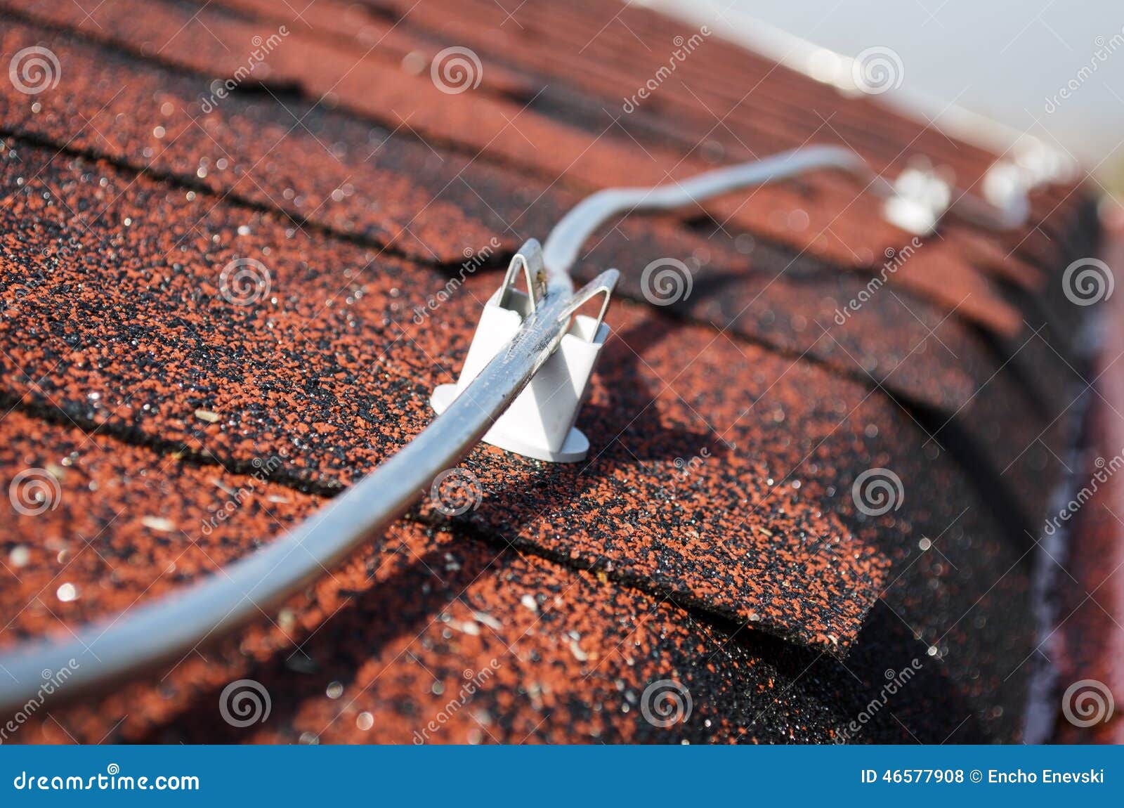 Lightning conductor rod stock photo. Image of direct - 46577908