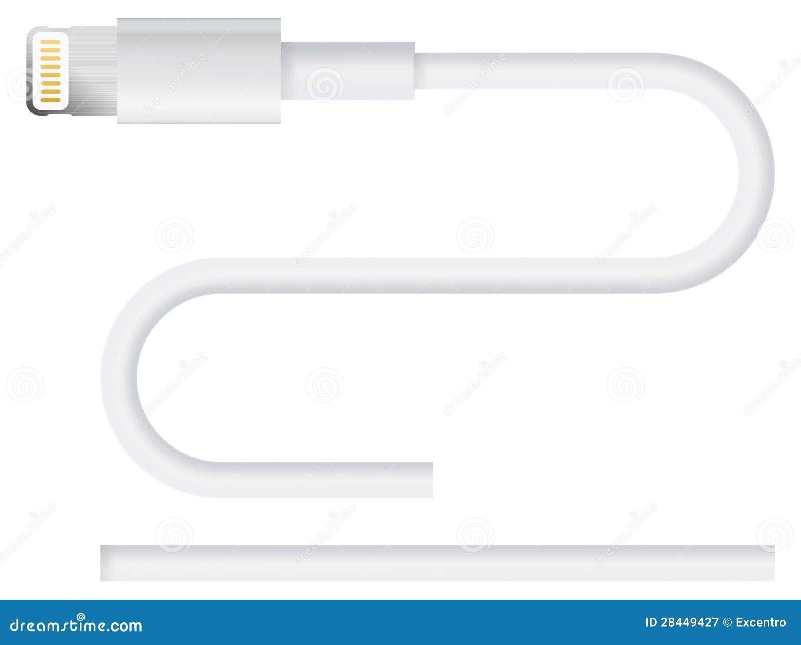 Lightning (connector) stock vector. Illustration of network - 28449427