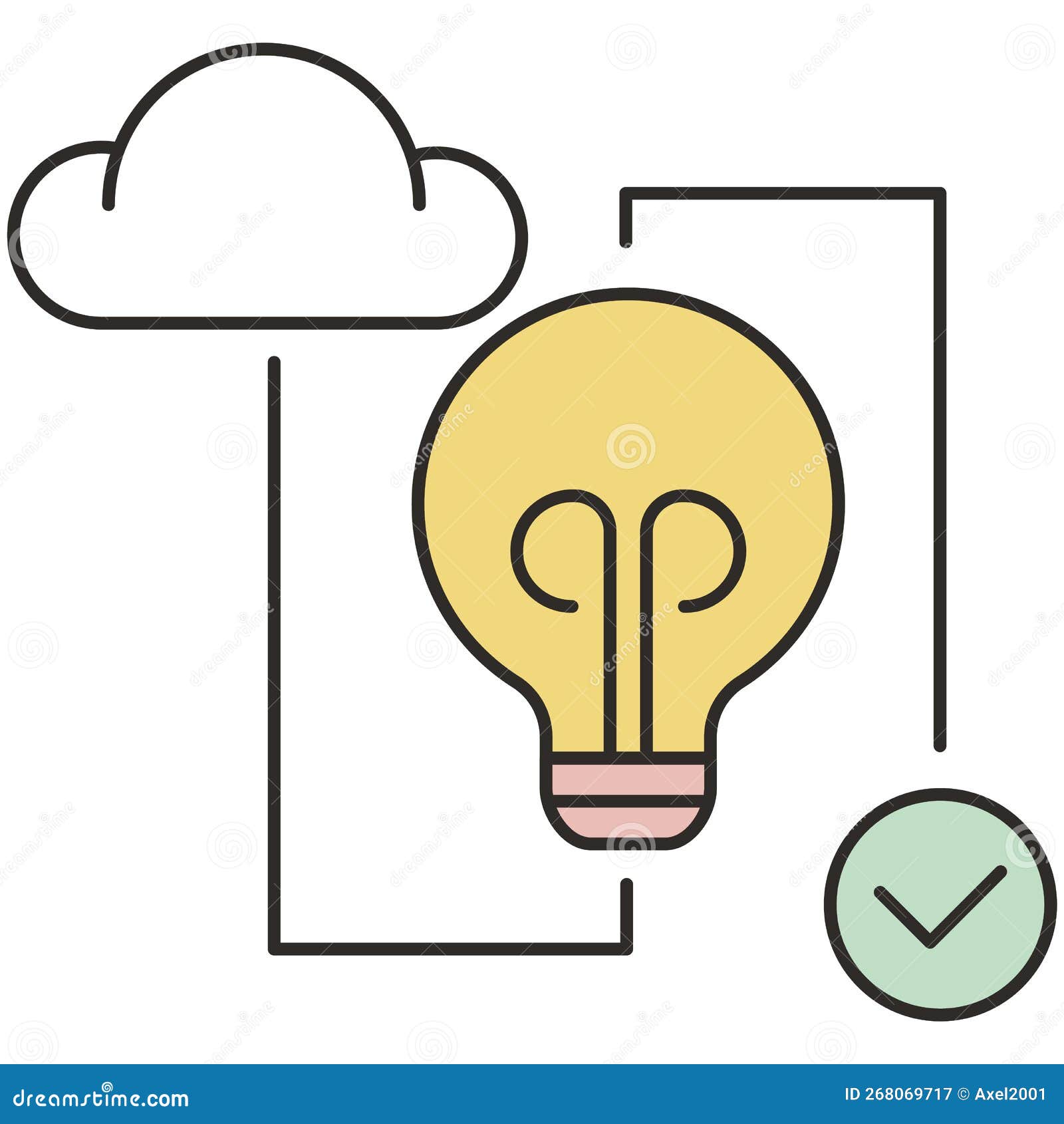 Lightning Control Technology Icon Flat Vector Design Stock Vector ...