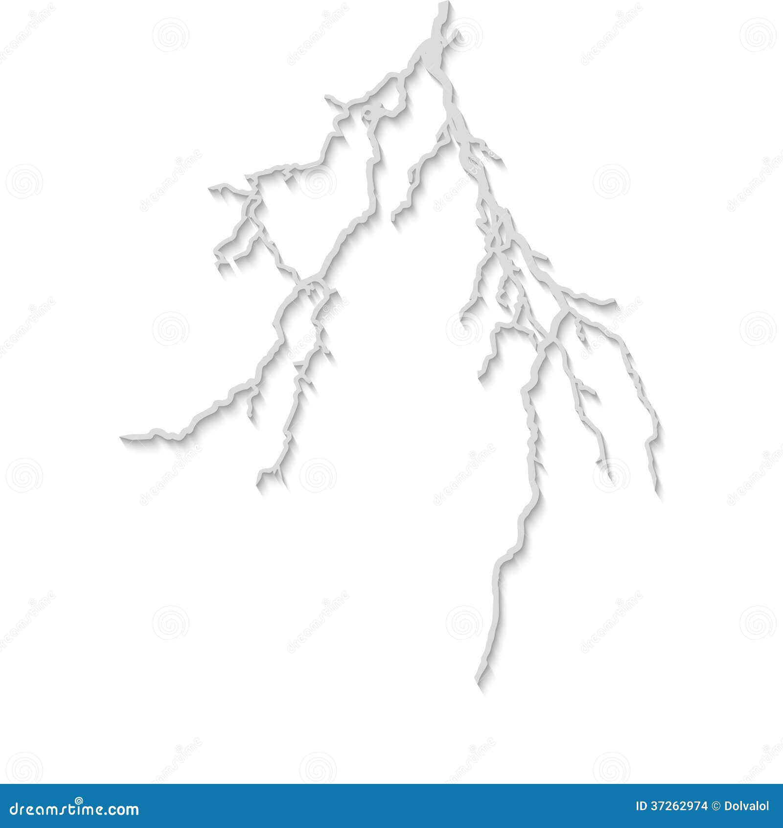 Lightning stock vector. Illustration of paper, color - 37262974