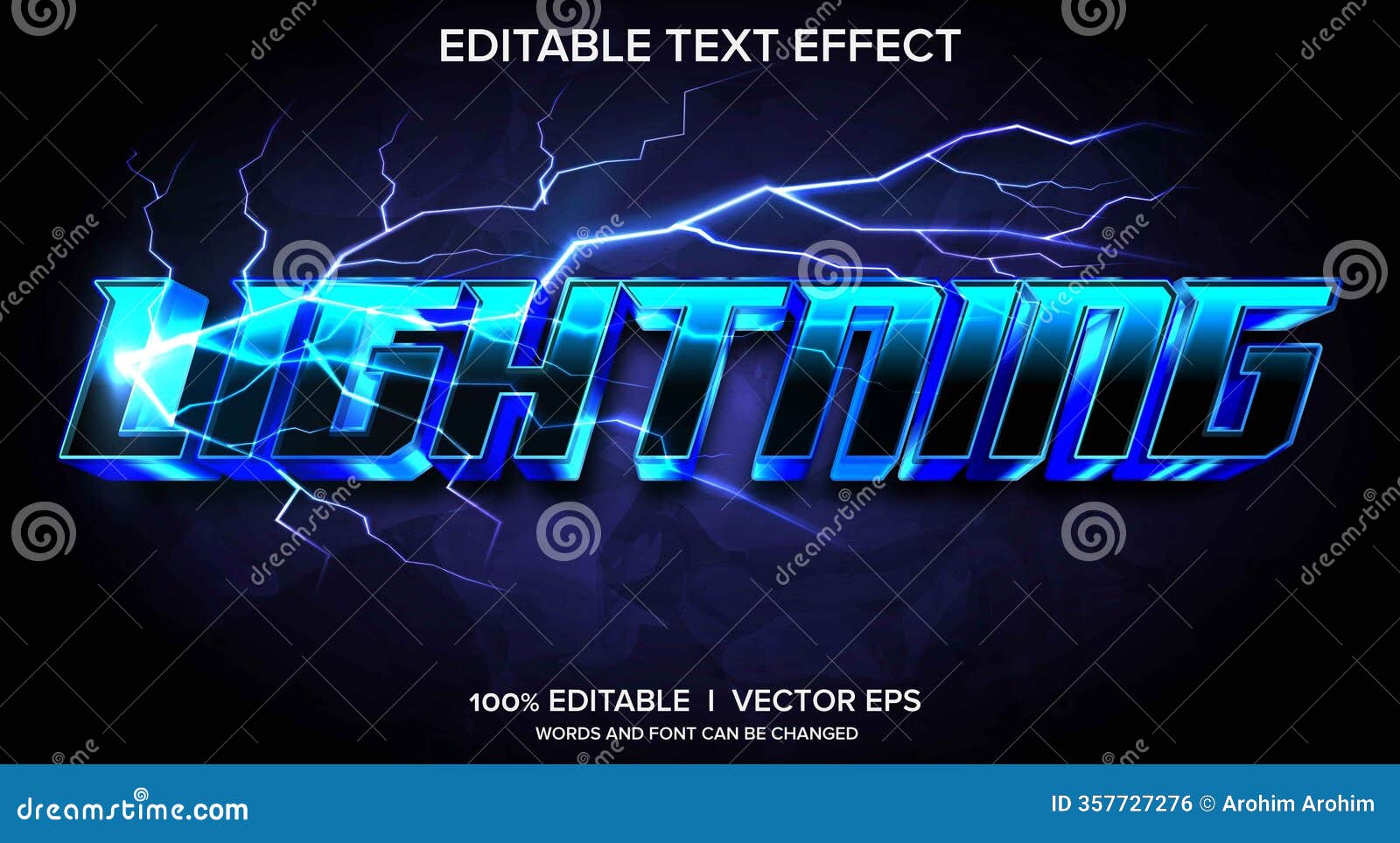Lightning Text Box Stock Image | CartoonDealer.com #2527345