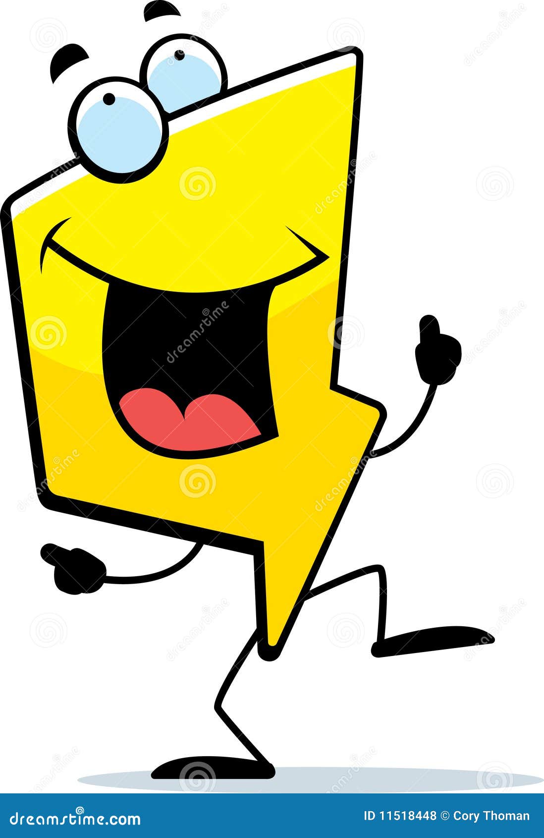 Lightning Dancing stock vector. Illustration of dancing - 11518448