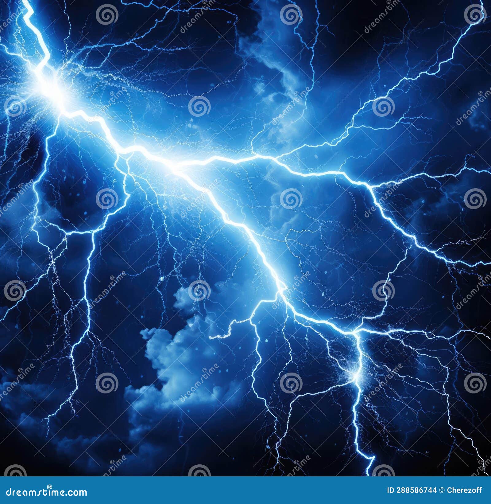 Lightning on a Dark Background Stock Photo - Image of storm, dark ...