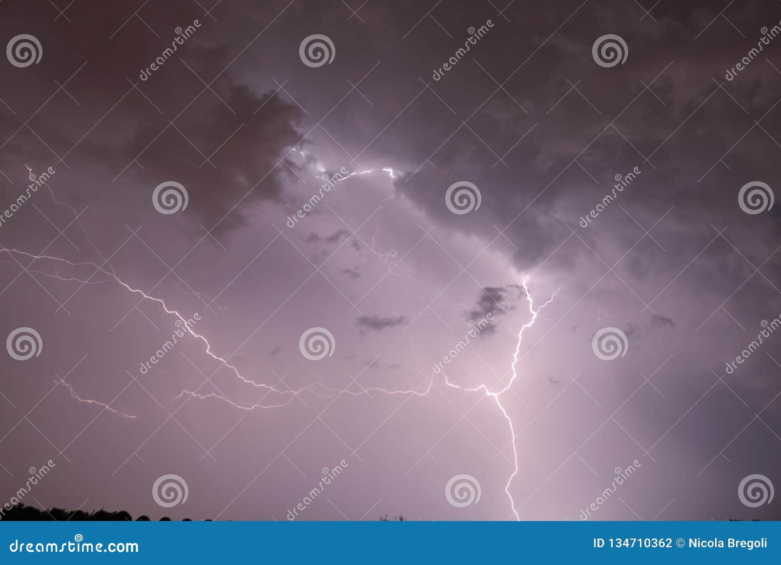 Lightning stock photo. Image of rain, lightning, night - 134710362