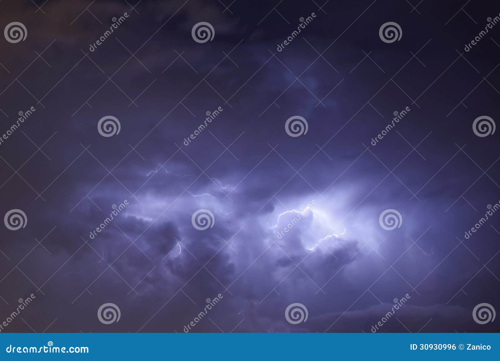 Lightning in Dark Storm Clouds Stock Photo - Image of lightning, charge ...