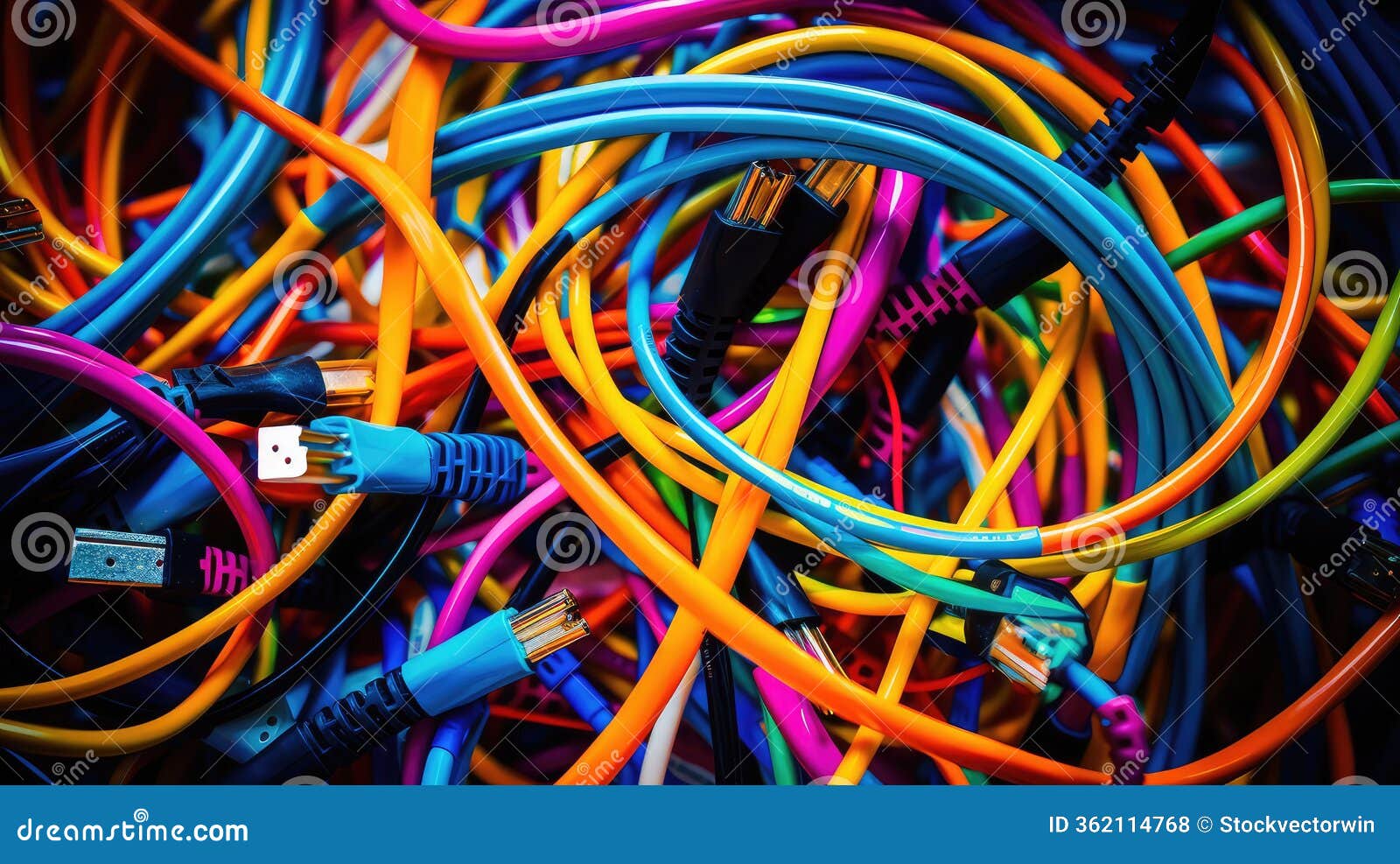 Cat6 U/UTP PVC LAN Data Ethernet Cable 3D Rendering Royalty-Free Stock ...