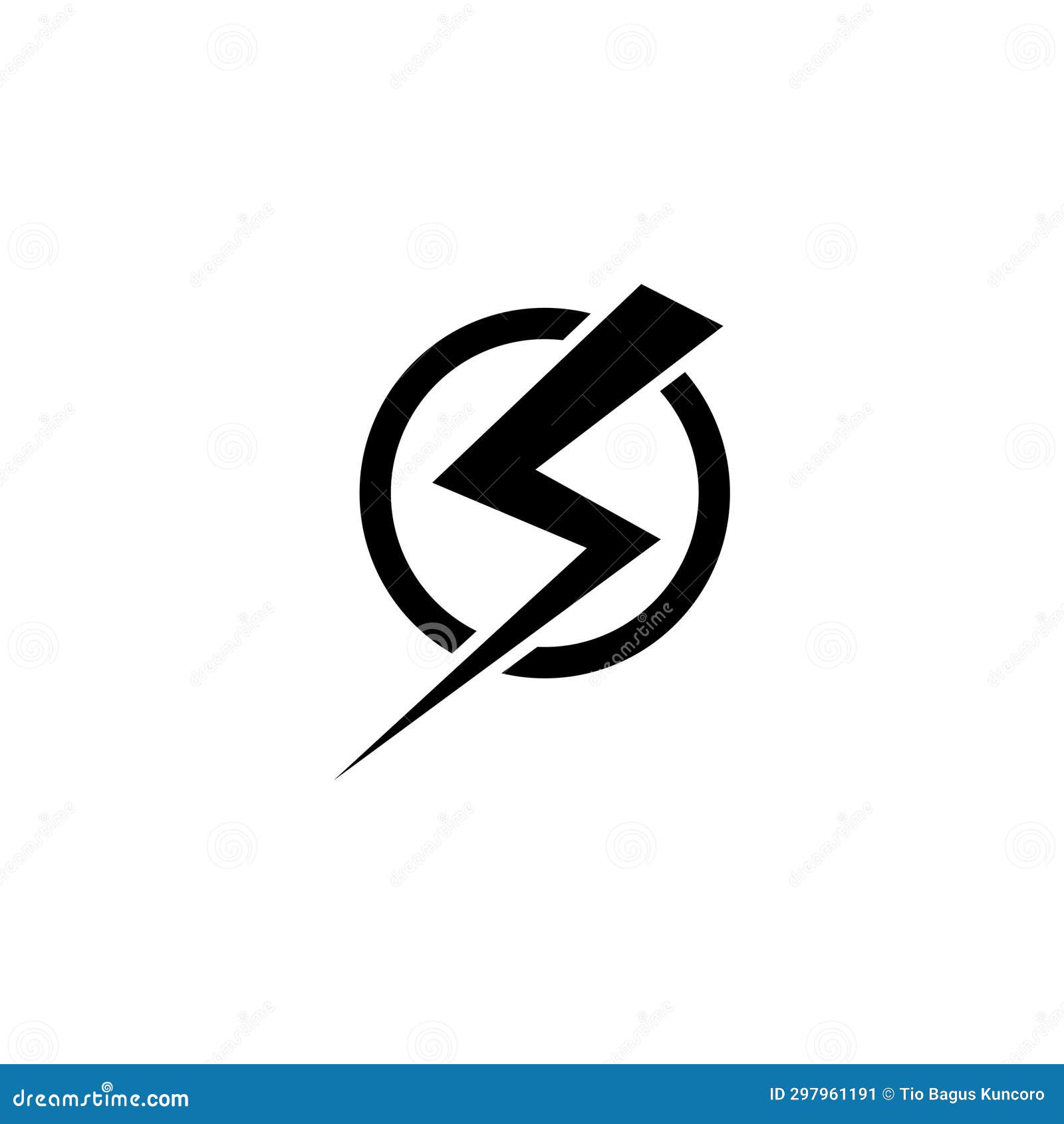 Thunder stock illustration. Illustration of graphic - 297961191