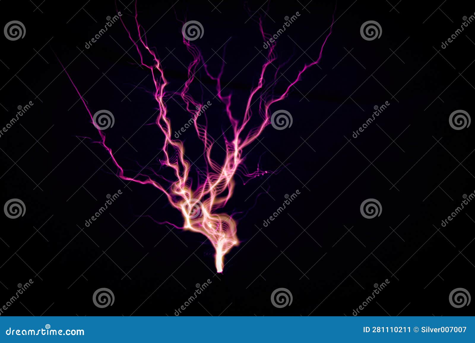 Tesla lightning stock image. Image of pink, line, font - 281110211