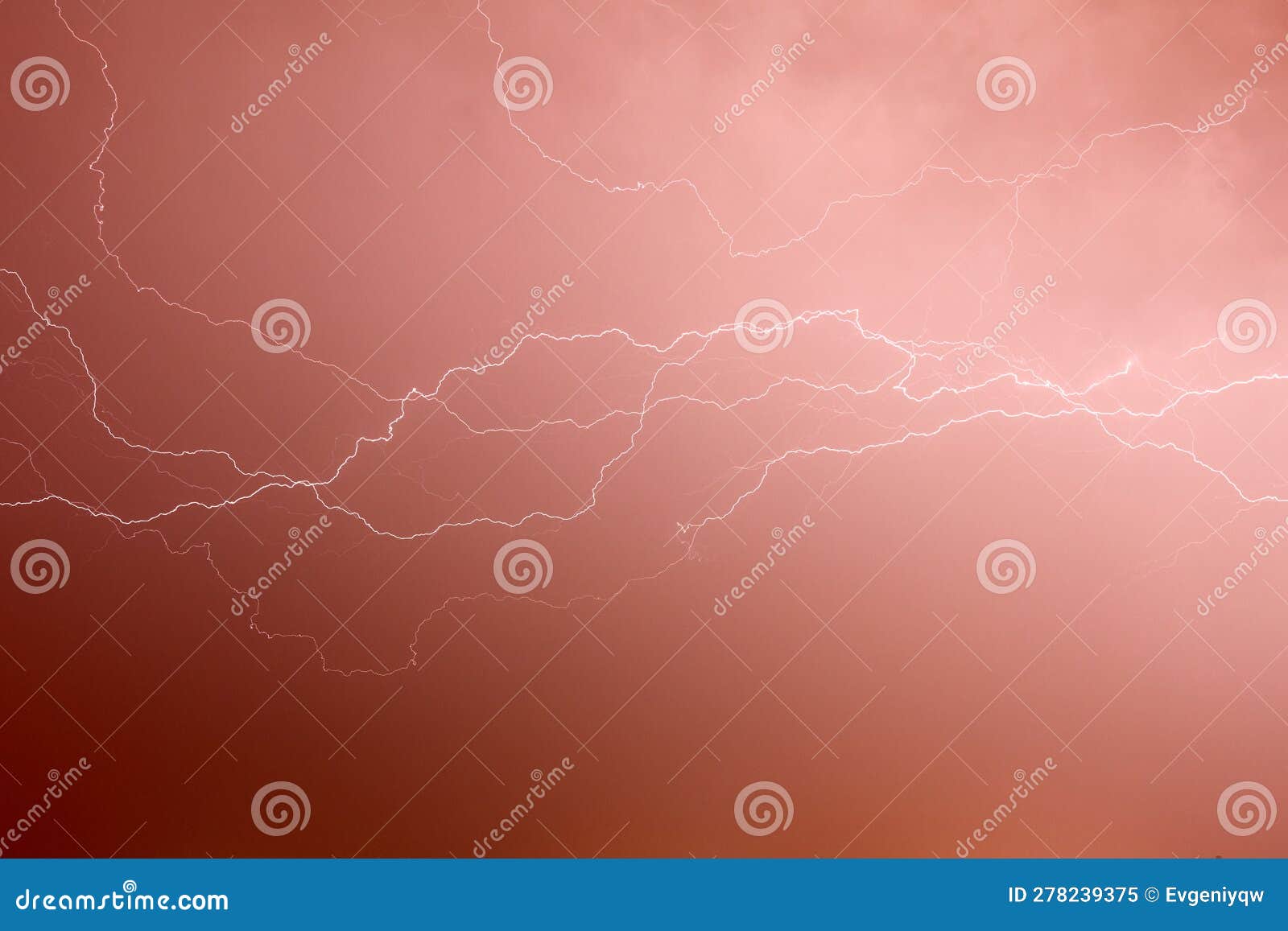 Lightning Discharge, during Summer Storm Stock Image - Image of power ...
