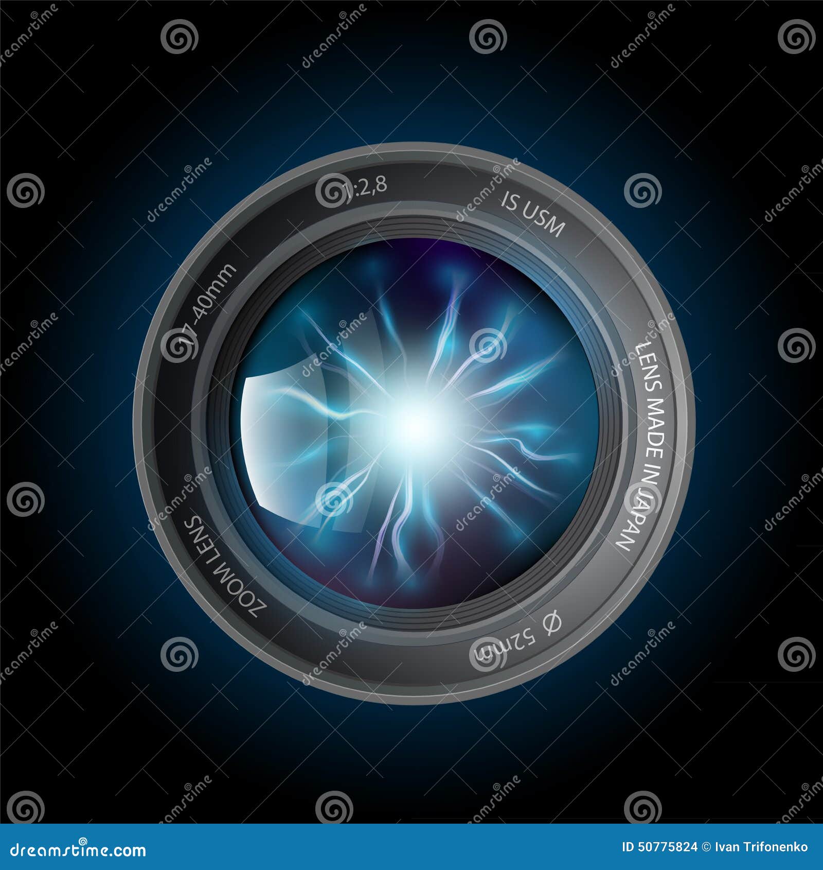 Lightning Camera Equipment Icon Illsutration Or Logo Vector ...